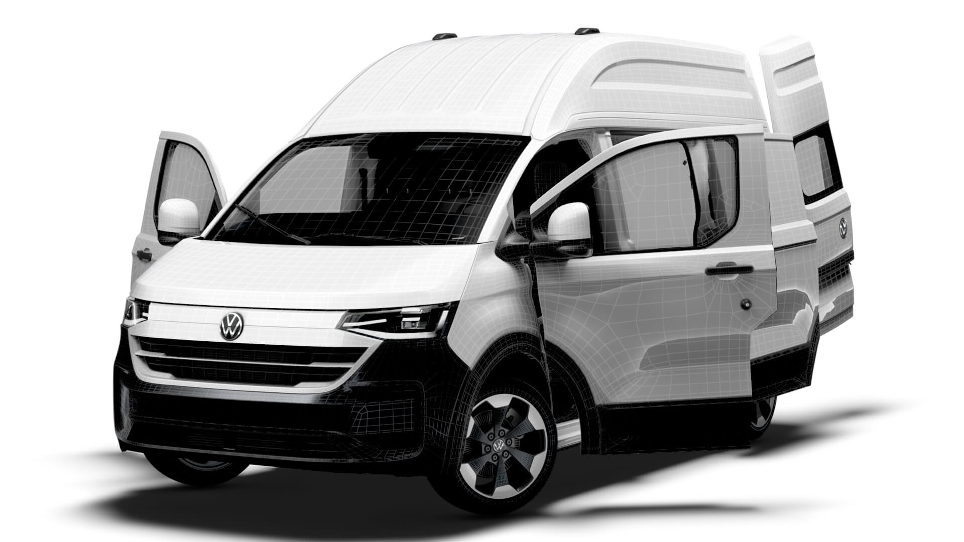 VW Transporter Van L1H2 2Sd HQ Interior 2025 - 3D Model by Creator 3D