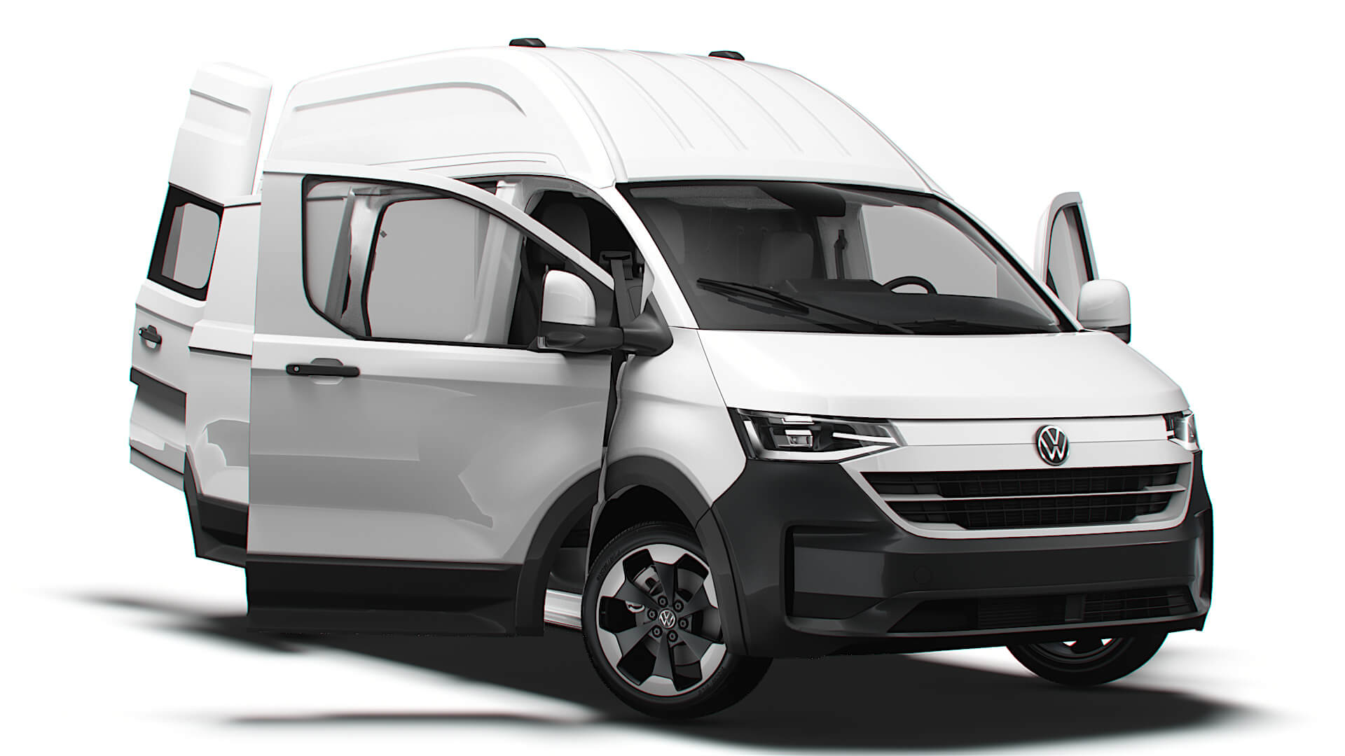 VW Transporter Van L1H2 HQ Interior 2025 - 3D Model by Creator 3D