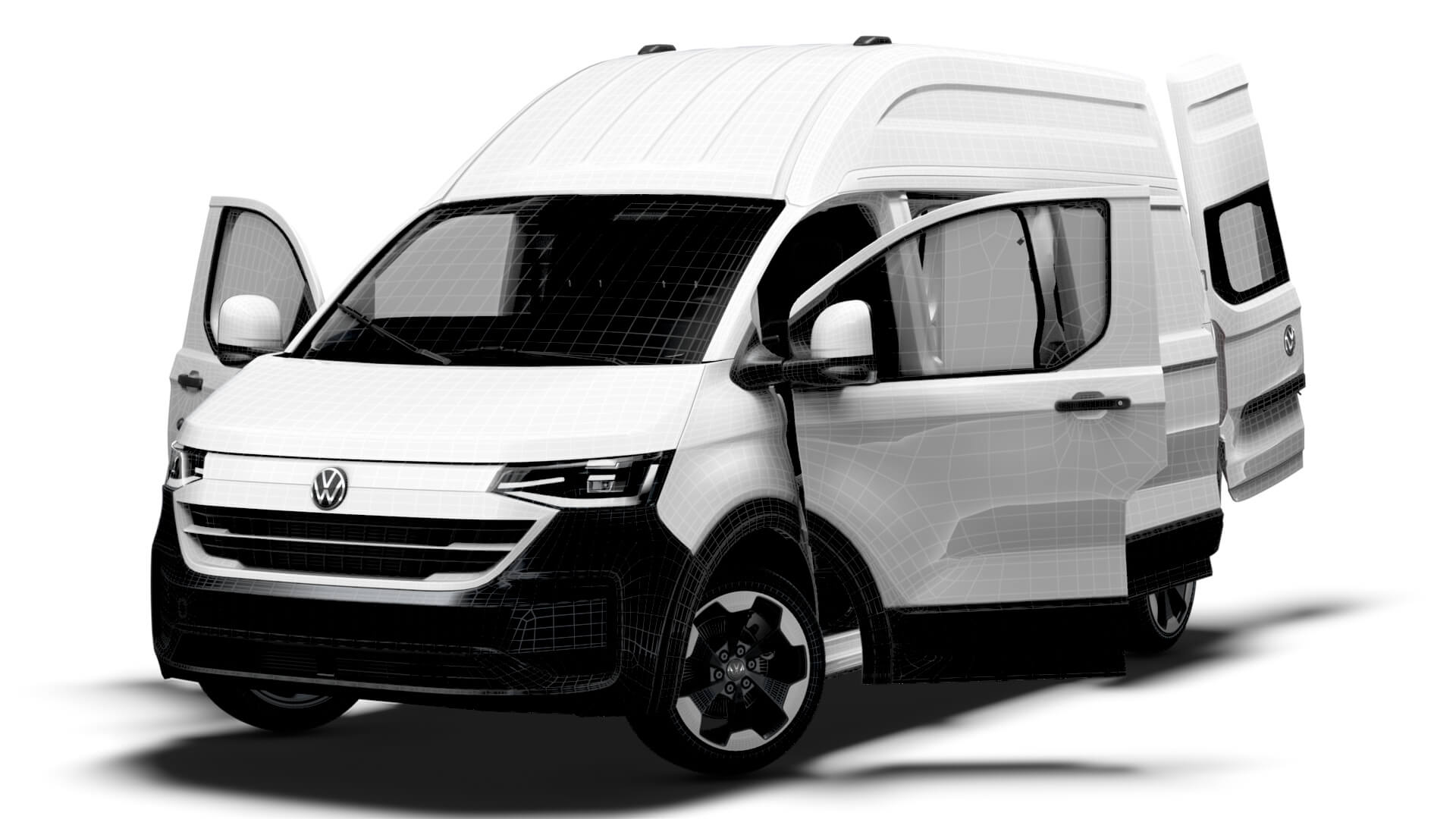 VW Transporter Van L2H2 2Sd HQ Interior 2025 - 3D Model by Creator 3D