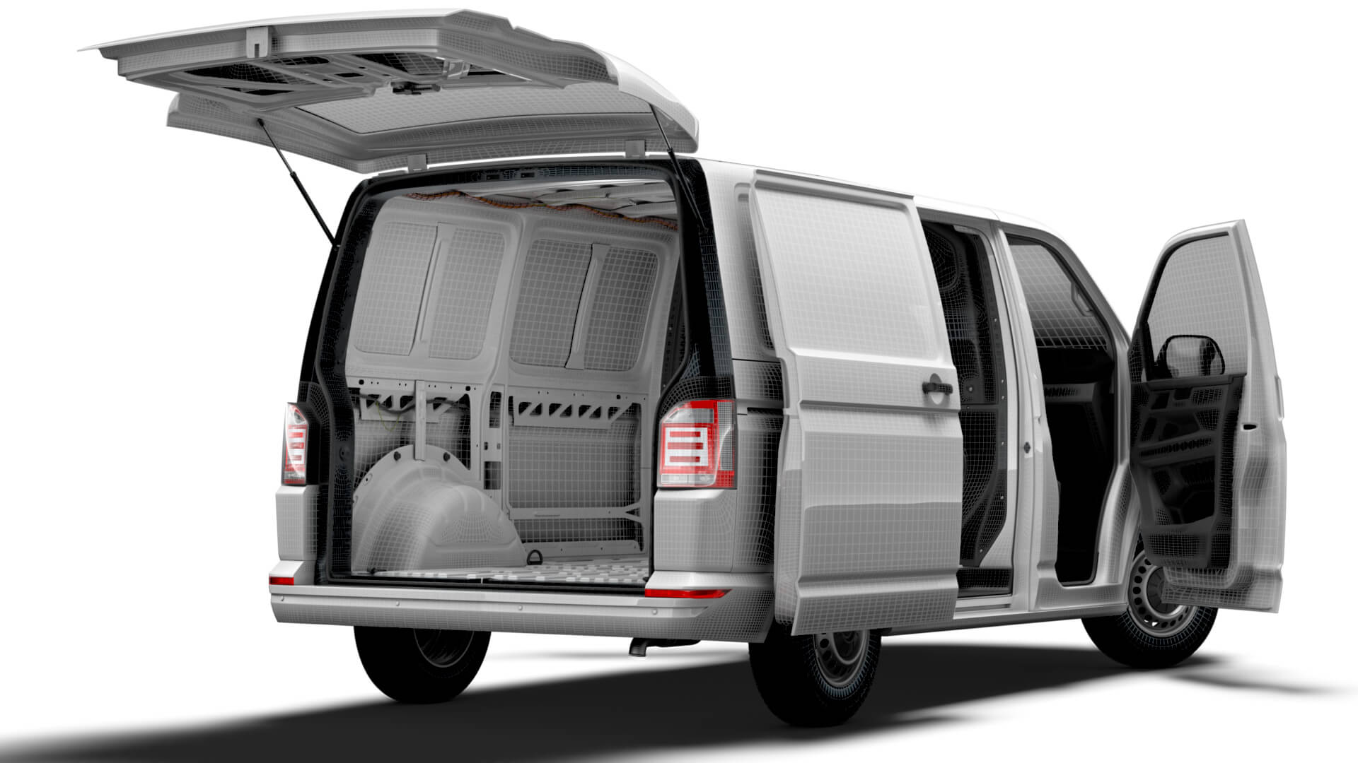 VW Transporter Van T6 L1H1 HQ Int Valve 2020 - 3D Model by Creator 3D