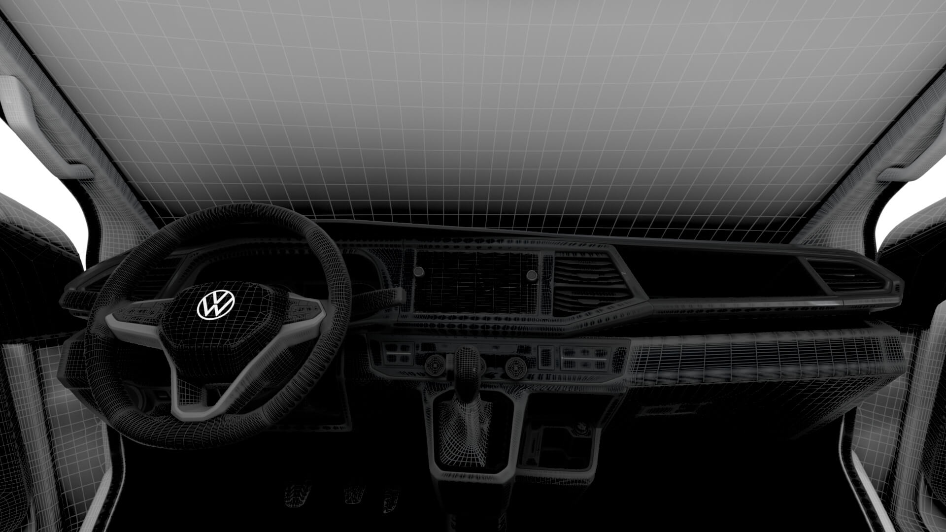 VW Transporter Van T6 L2H1 HQ Int 2020 - 3D Model by Creator 3D