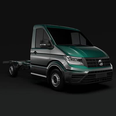 VW Crafter Chassis Single-Cab 2017 3D Model by Creator 3D