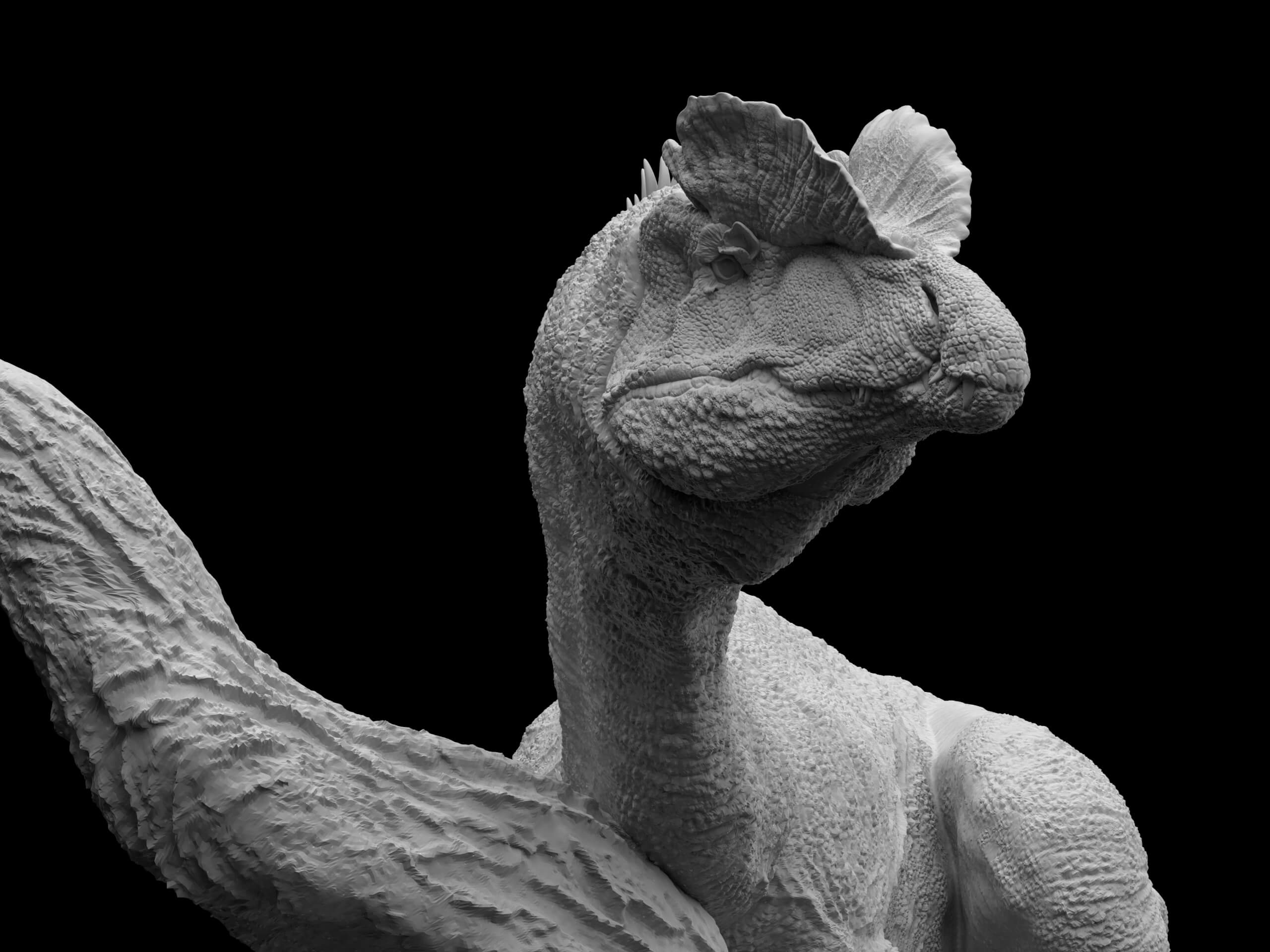 Dilophosaurus Wetherilli - 3D Print Model by creaturesculpstudio