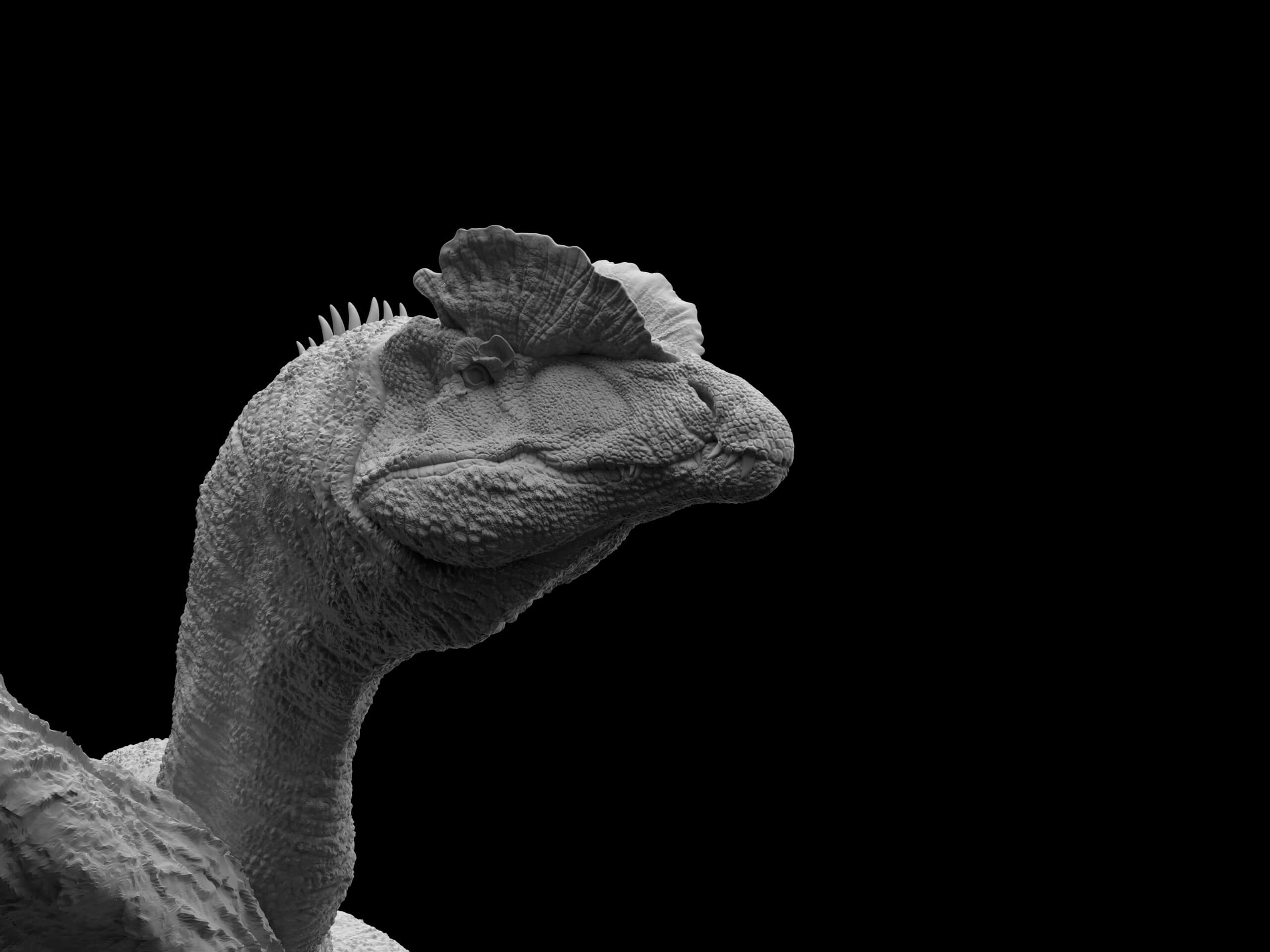 Dilophosaurus Wetherilli - 3D Print Model by creaturesculpstudio