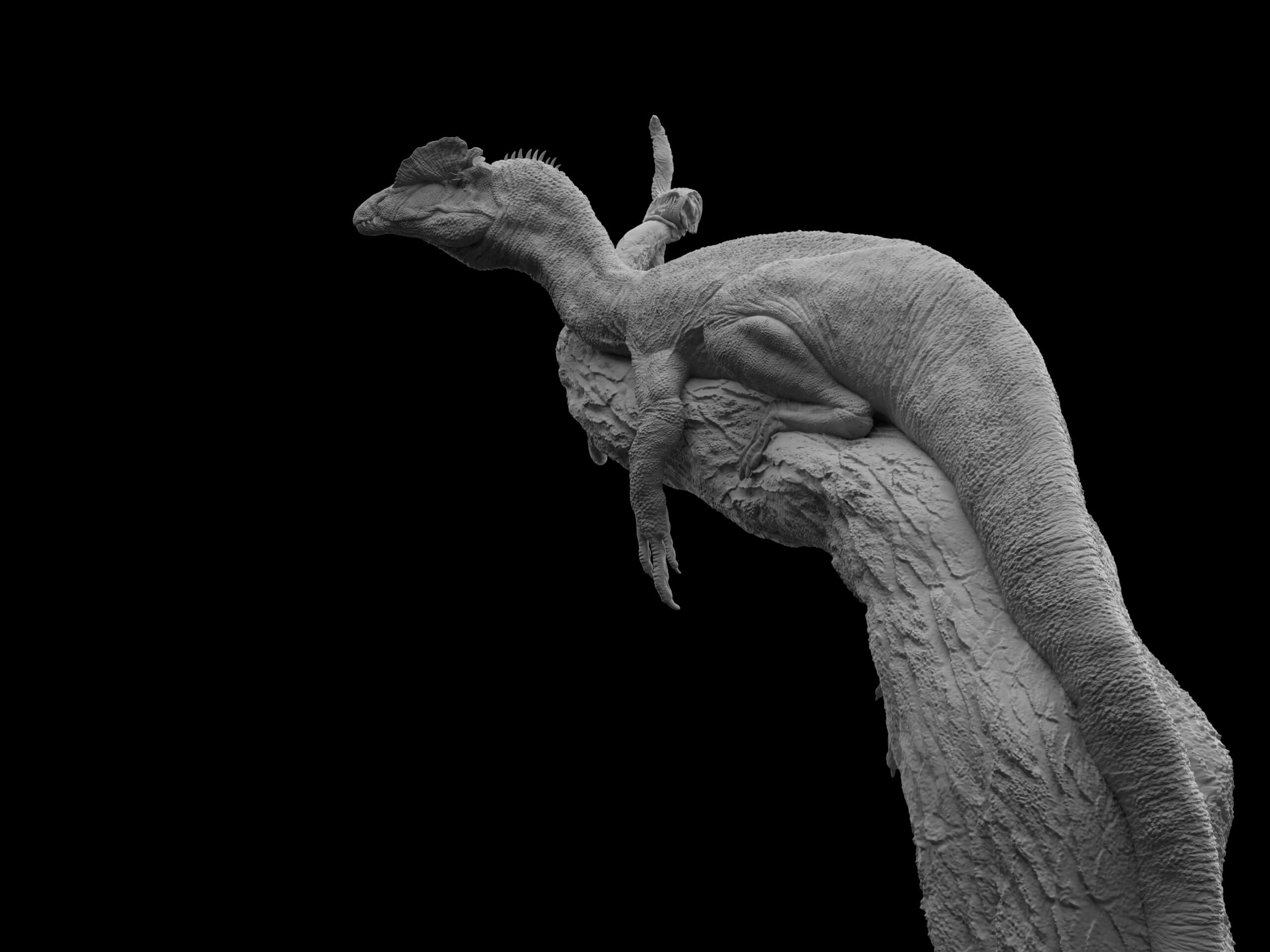 Dilophosaurus Wetherilli - 3D Print Model by creaturesculpstudio