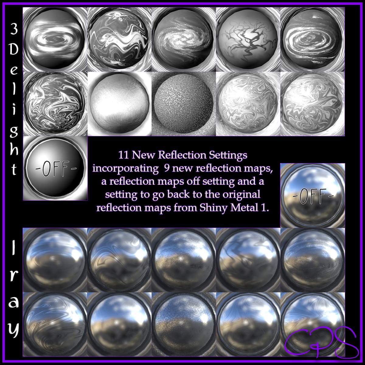 Shiny Metal Shader Expansion Pack - Daz Content by CreekyPointStudios
