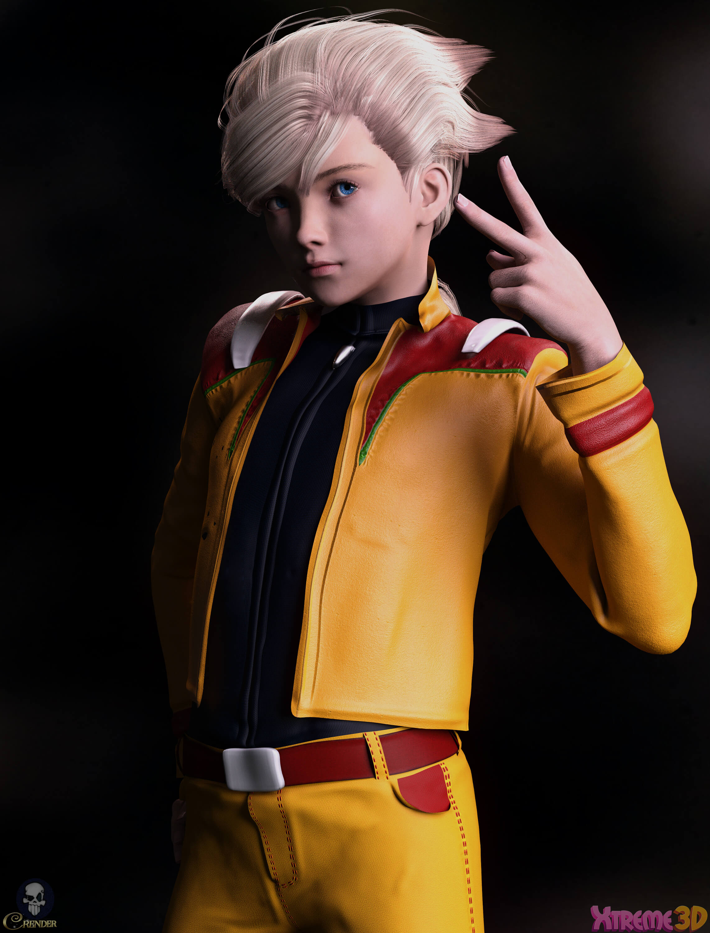 Asemu Asuno for G9 by Muwawya 3D Render, Digital Art by crender