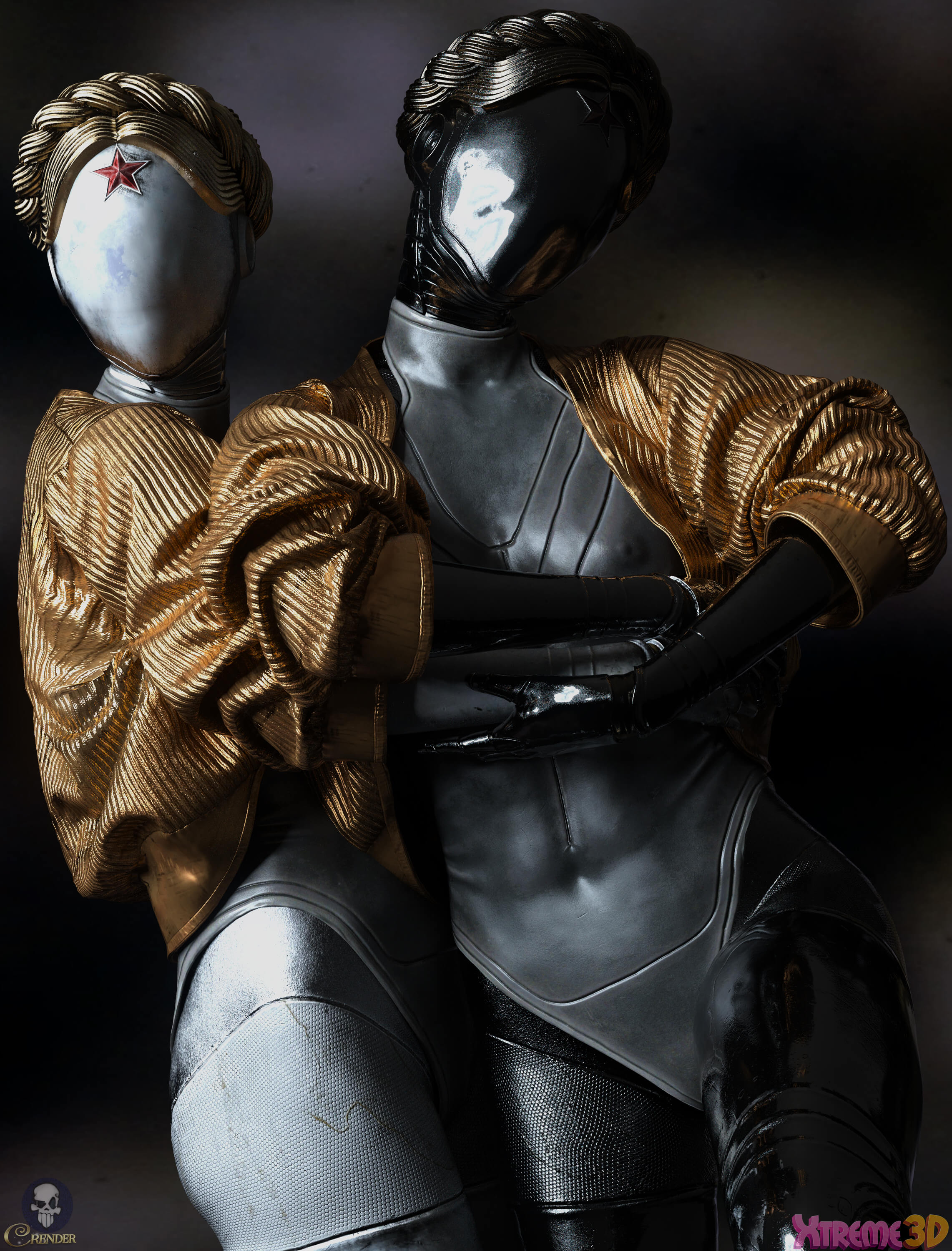 Atomic Heart Ballerina Twins LeftRight for G8F 3D Render