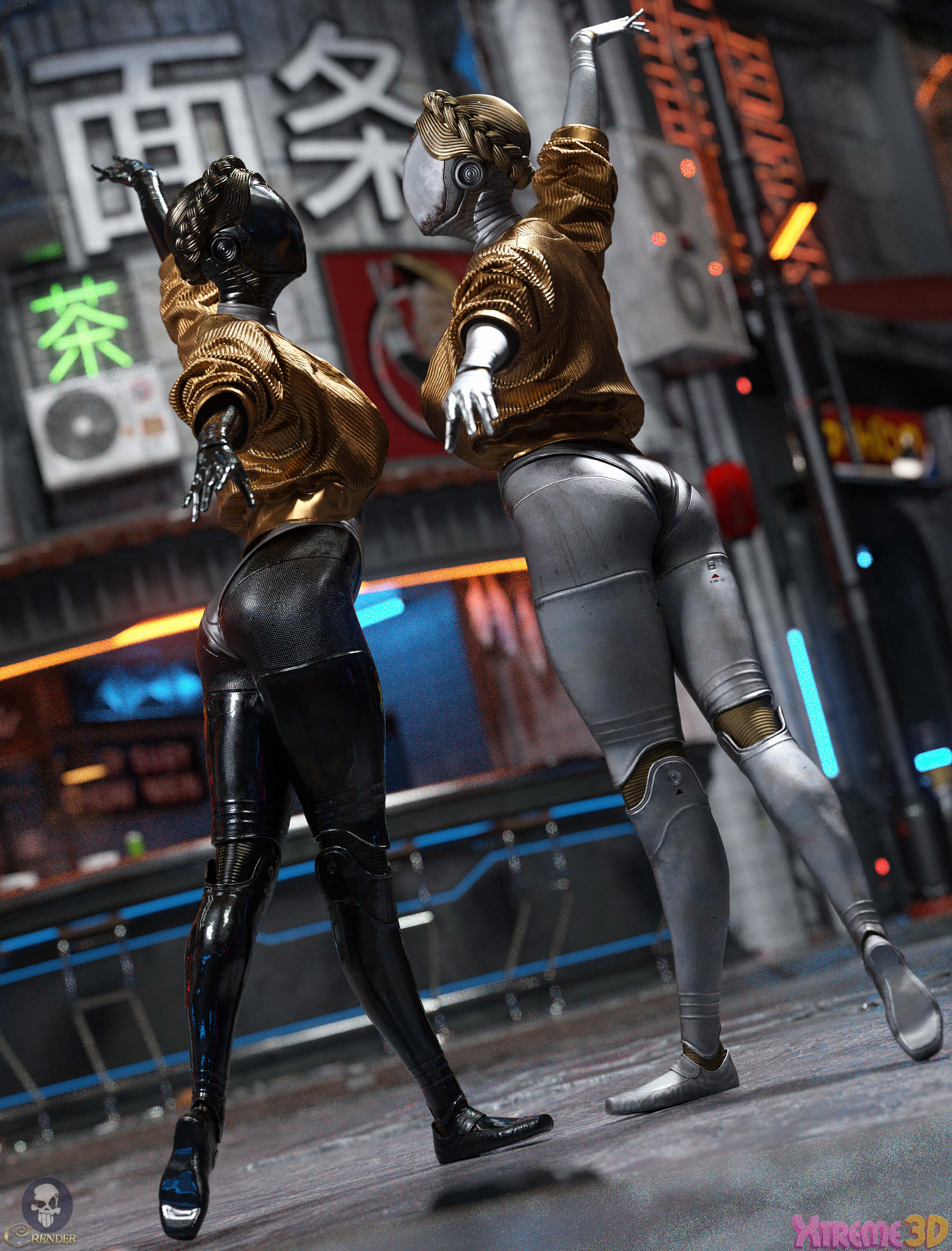 Atomic Heart Ballerina Twins LeftRight for G8F 3D Render