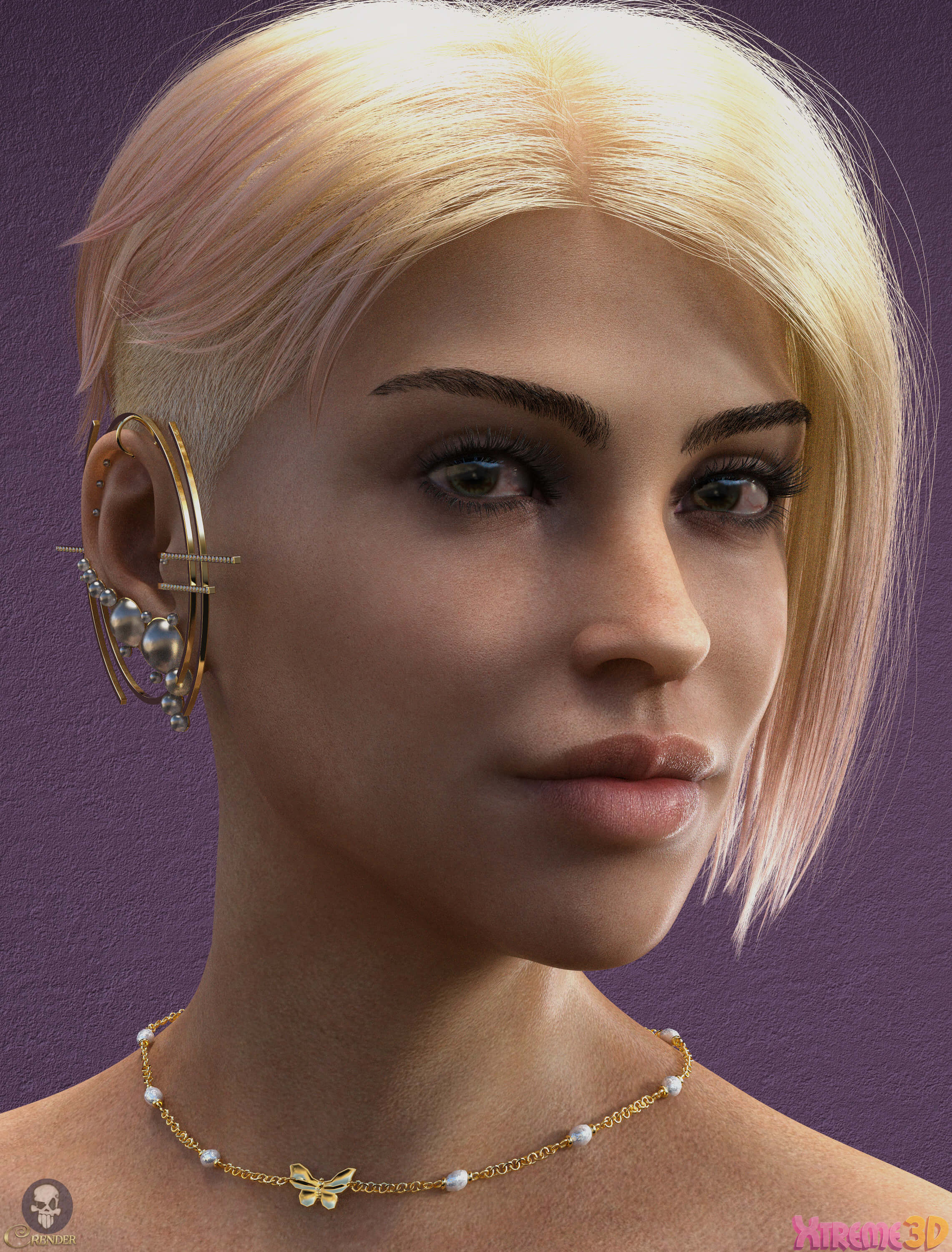 Barbara For G8F by USB 3D Render, Digital Art by crender