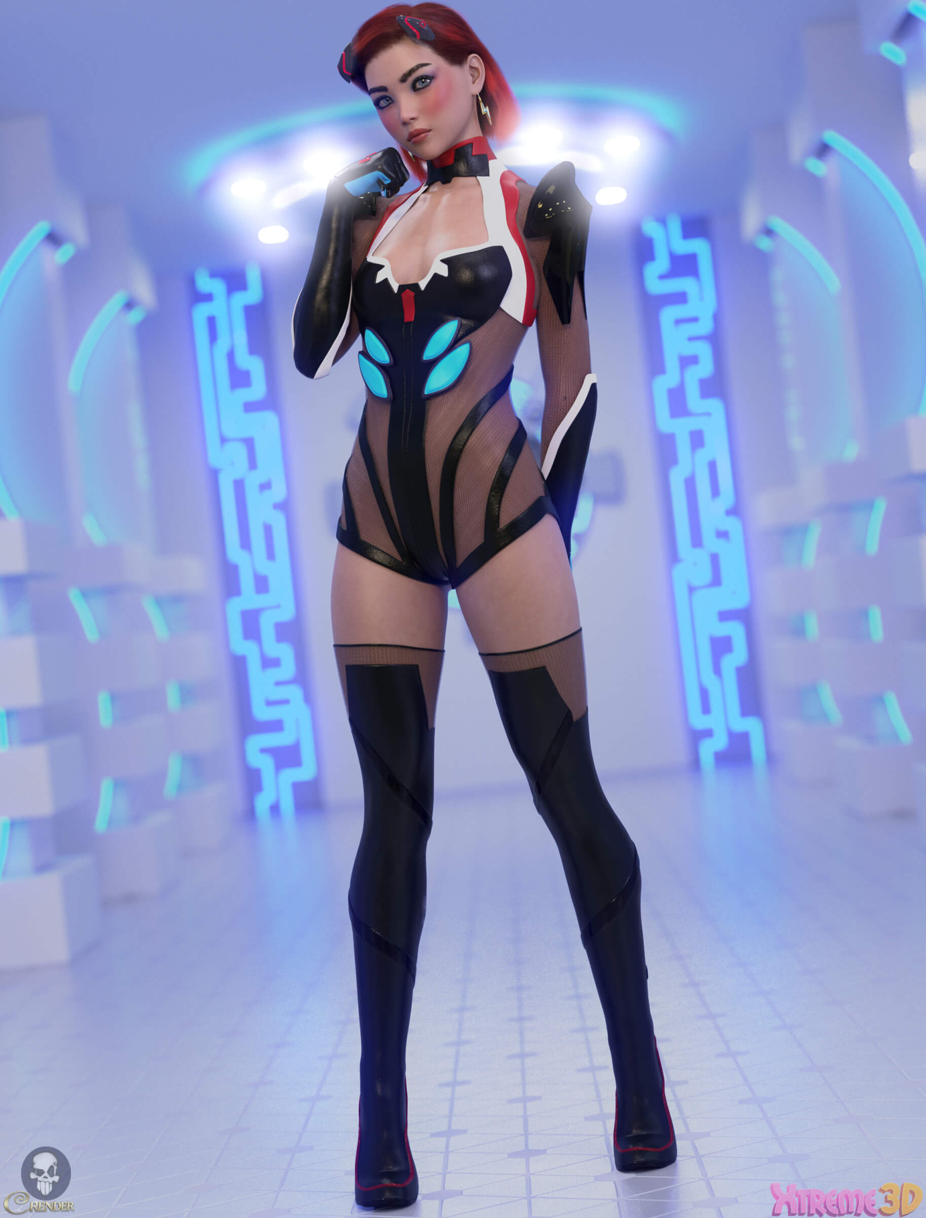 Black Seraphim Suit for G8F by Ruris 3D Render | RenderHub Gallery