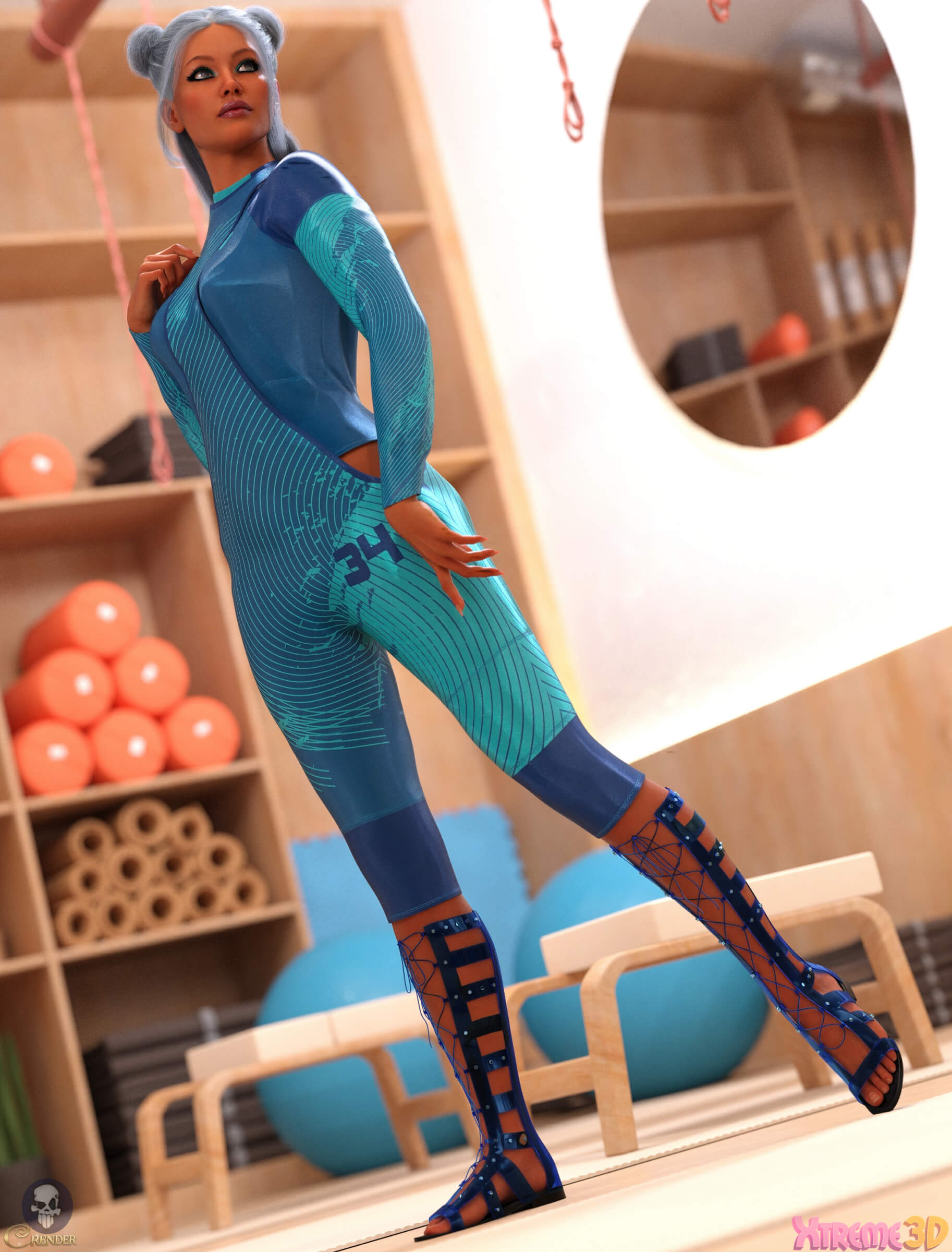 BSB - Axel Outfit for G9 3D Render, Digital Art by crender