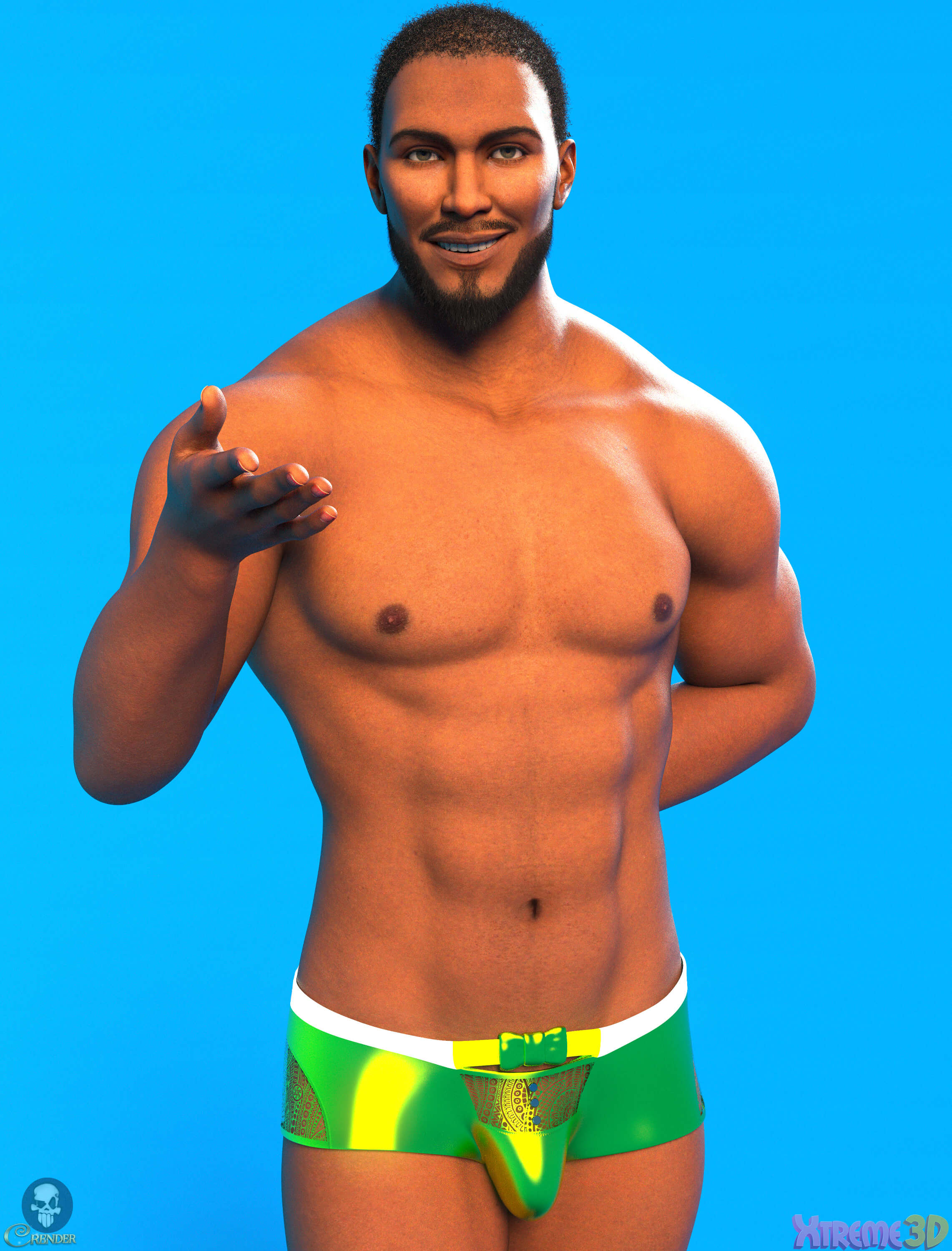 BSB - Martini Trunks & CG - Angelo for G9M by Kaos3D 3D Render