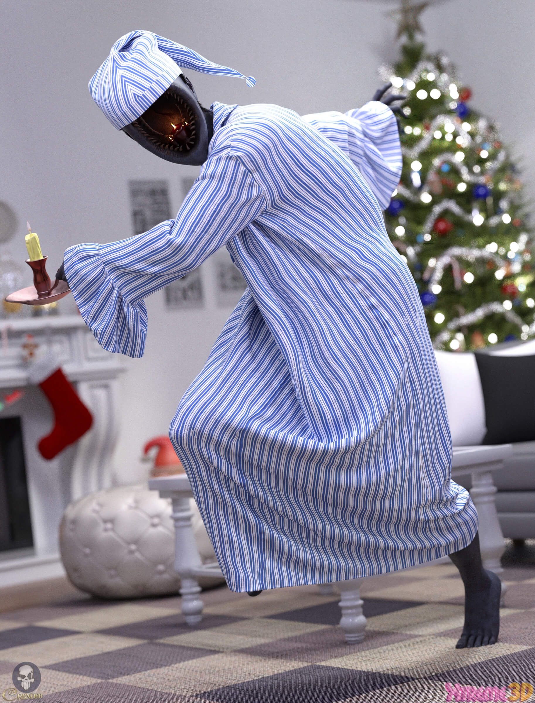 CGI Candle Man for G8M by ColorGaleria 3D Render by crender