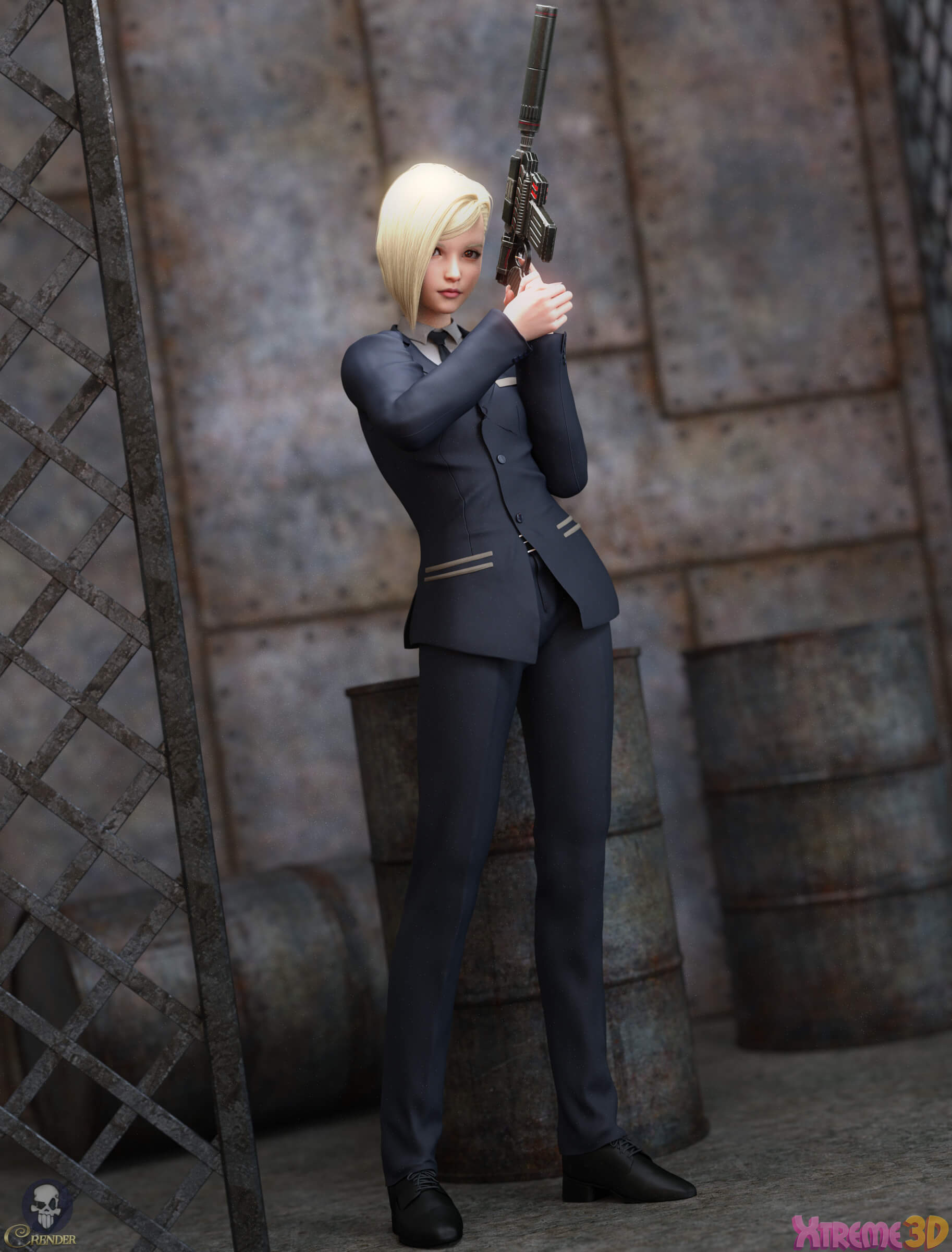 Elena for G8F by Muwawya 3D Render, Digital Art by crender