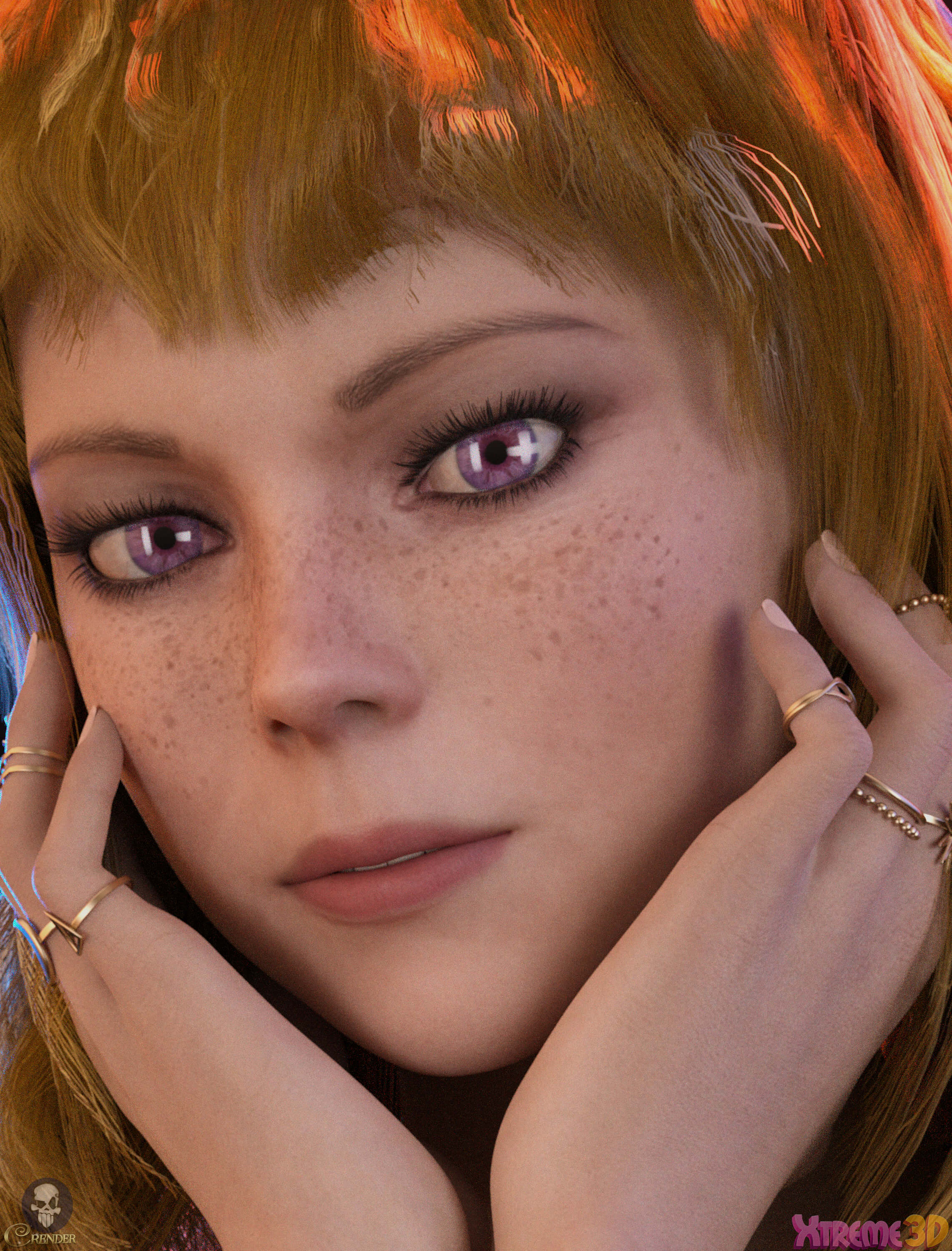 Fire Angel Yuliana for G8FG8.1F by Hanyo DaZ 3D Render by crender