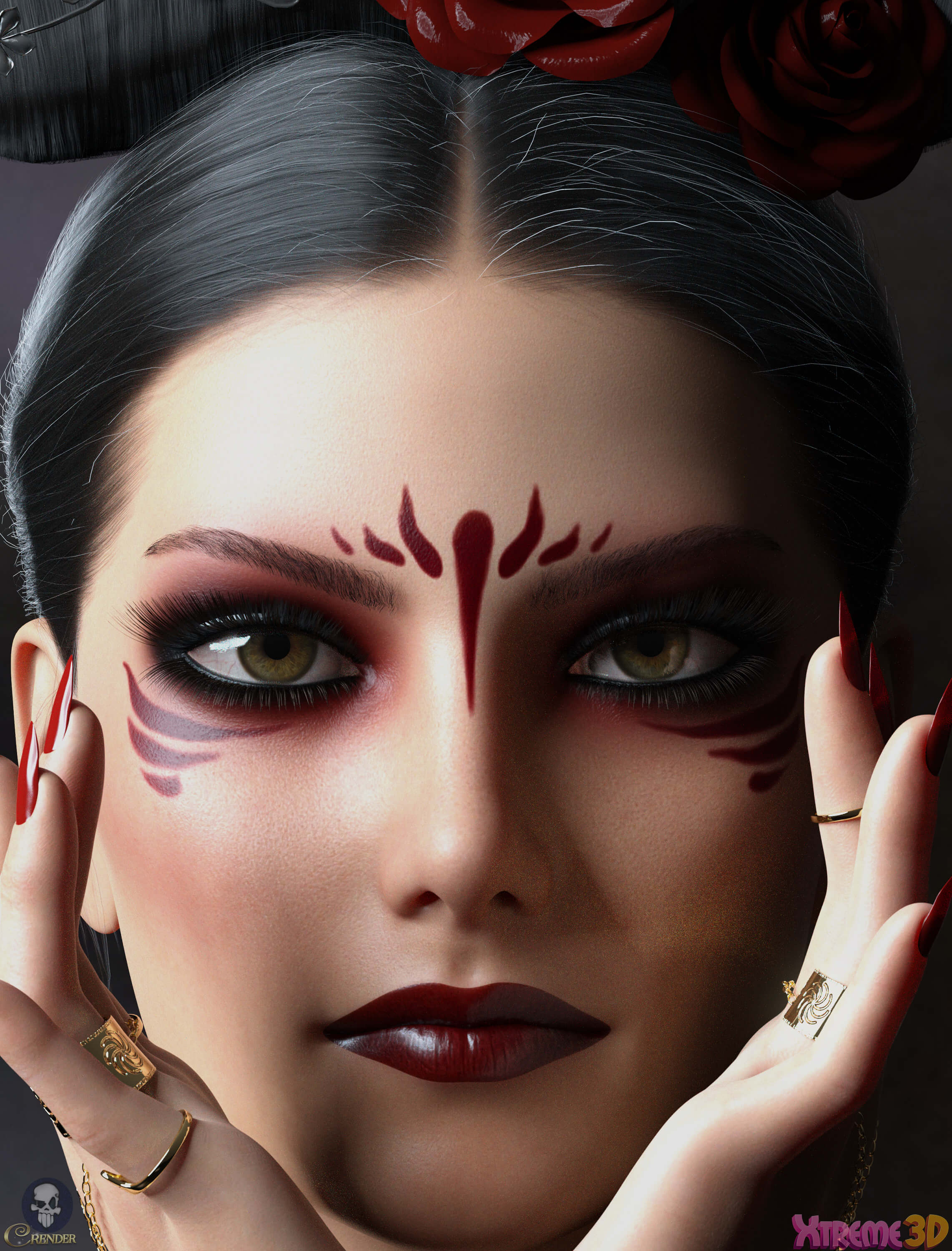 New Shapes Heads G8F by Bu es Desing 3D Render by crender