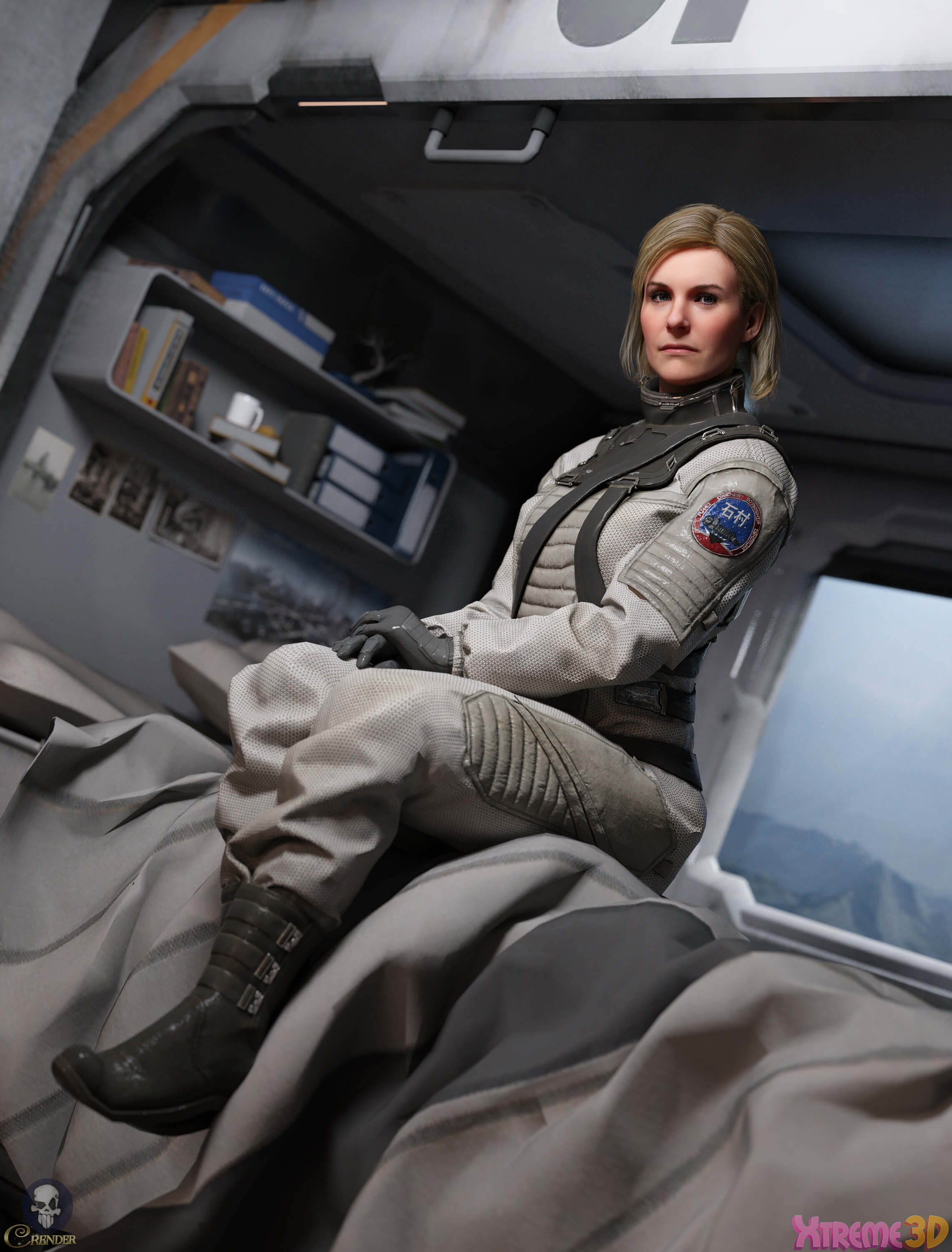 Nicole Brennan for G8F by NathanPrescott 3D Render by crender