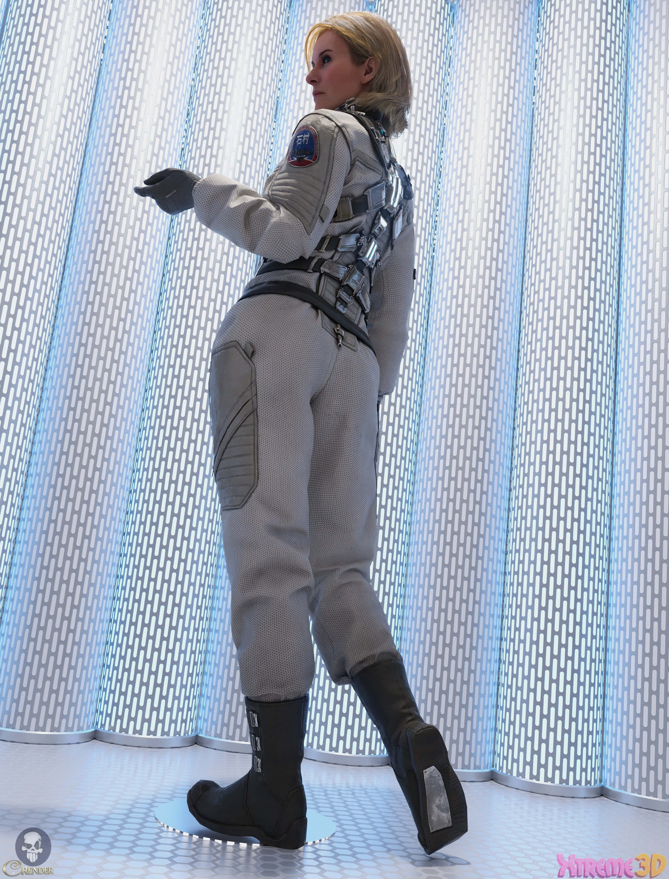 Nicole Brennan for G8F by NathanPrescott 3D Render by crender