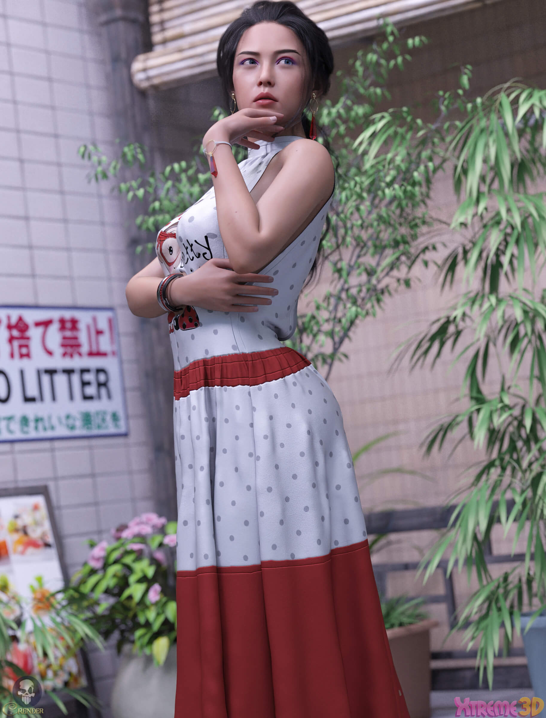 Versatility for Iris Outfit by Sade 3D Render by crender