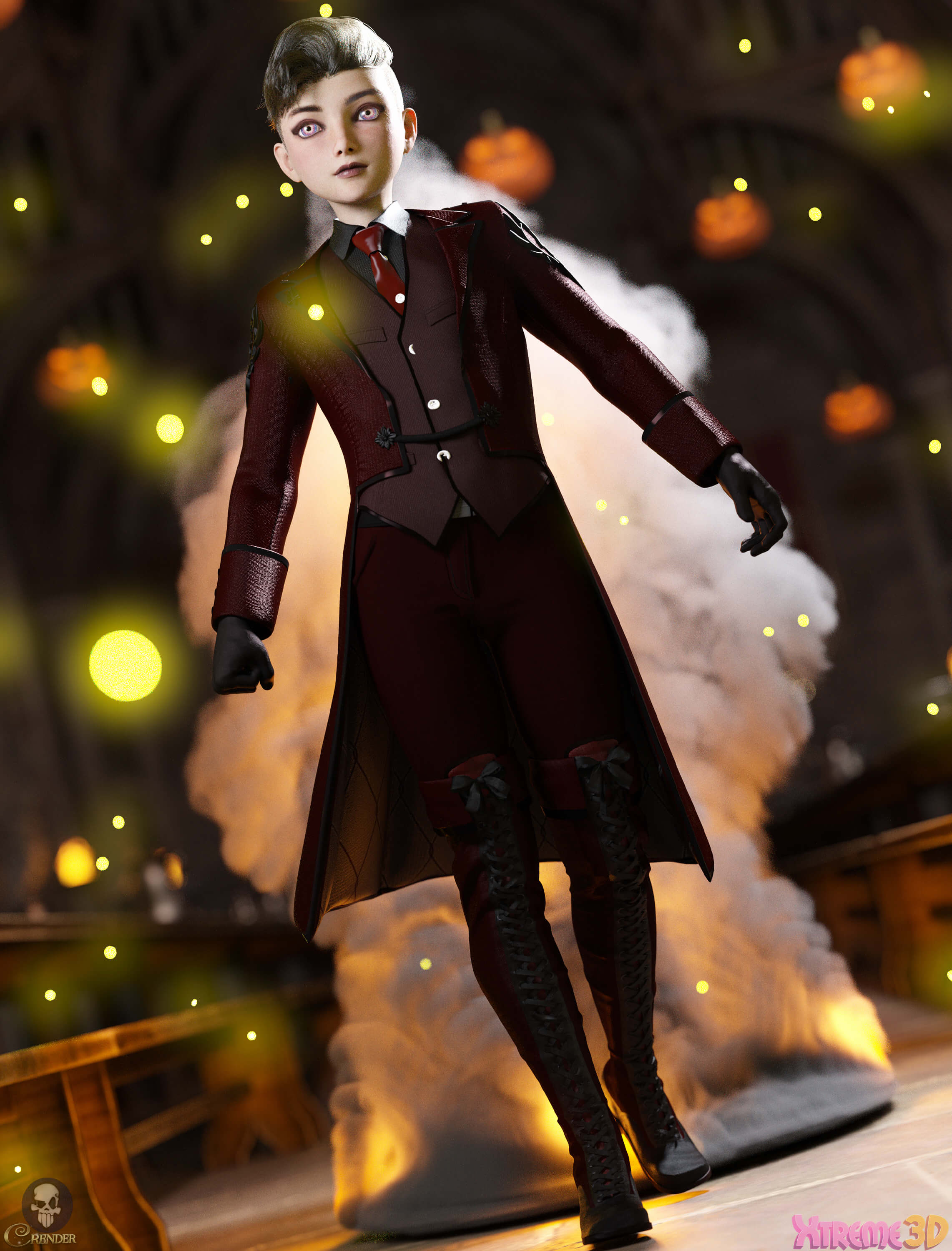 White Fox Outfit for G9 by Muwawya 3D Render by crender