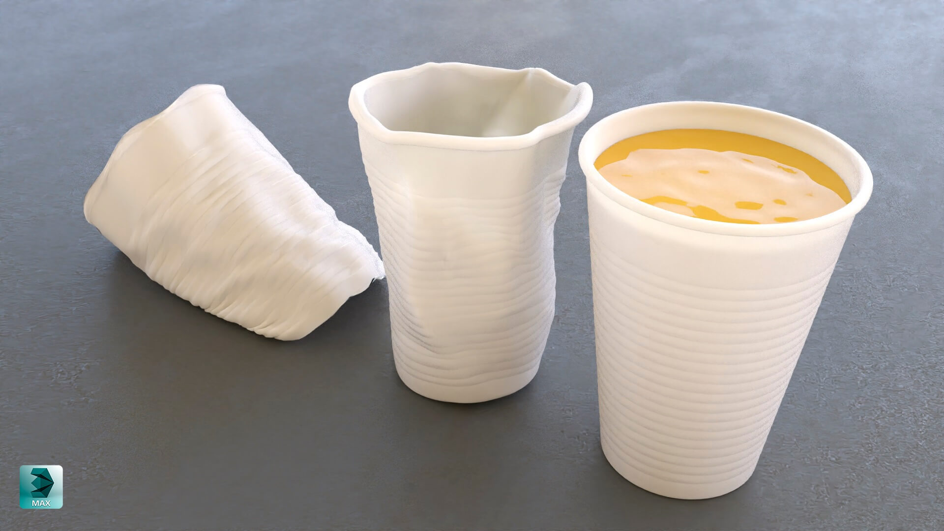 Plastic Cup Low-poly 3D Model by criismora