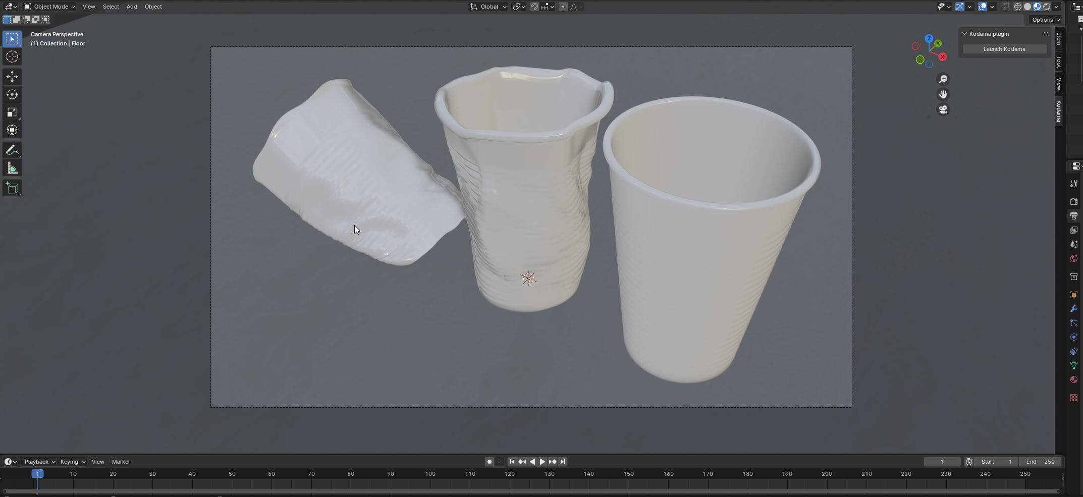 Plastic Cup Low-poly 3D Model by criismora
