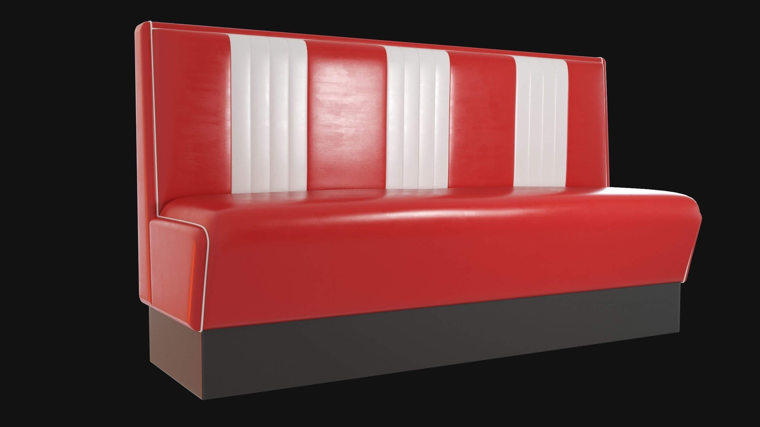 Retro Diner 50S Furniture - 3D Model by criismora