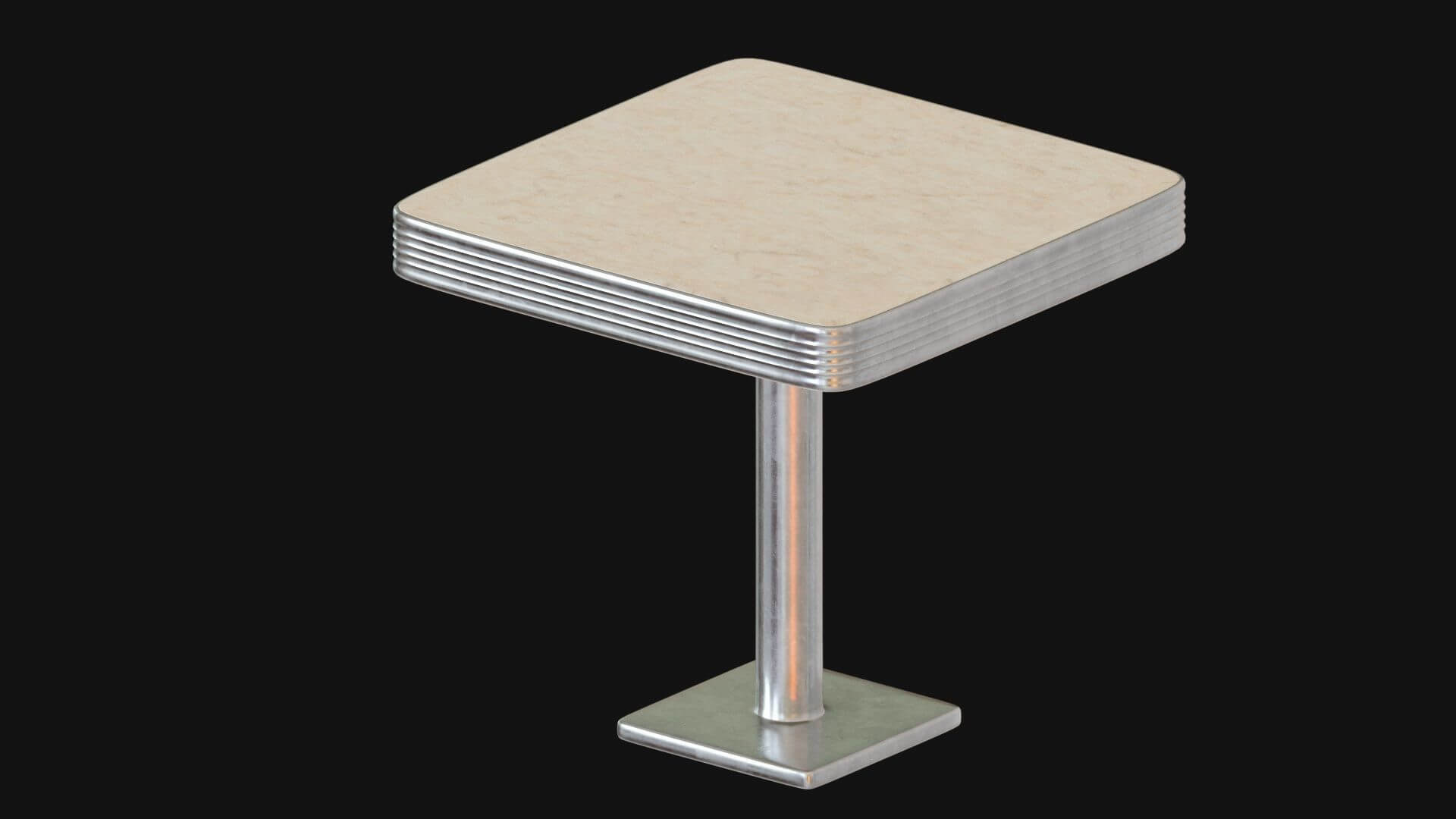 Retro Diner 50S Table - Free 3D Model by criismora