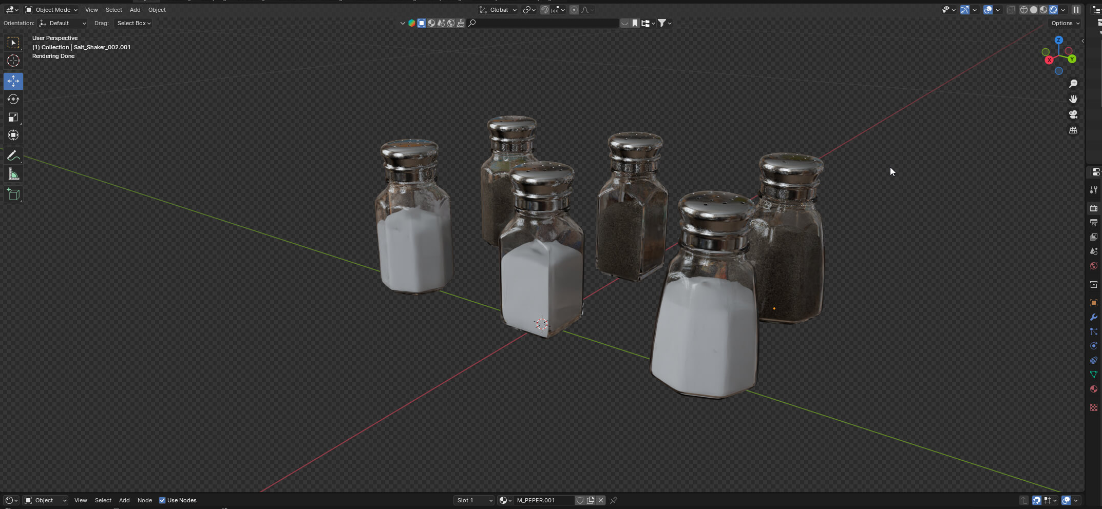 Salt and Peppers Shakers - 3D Model by criismora