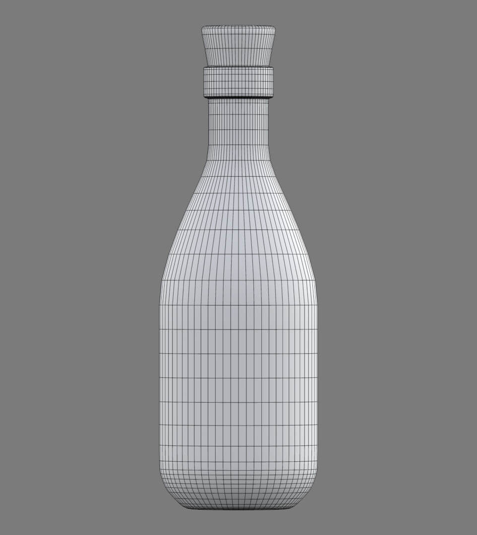 Wine Bottle - Free 3D Model by criismora