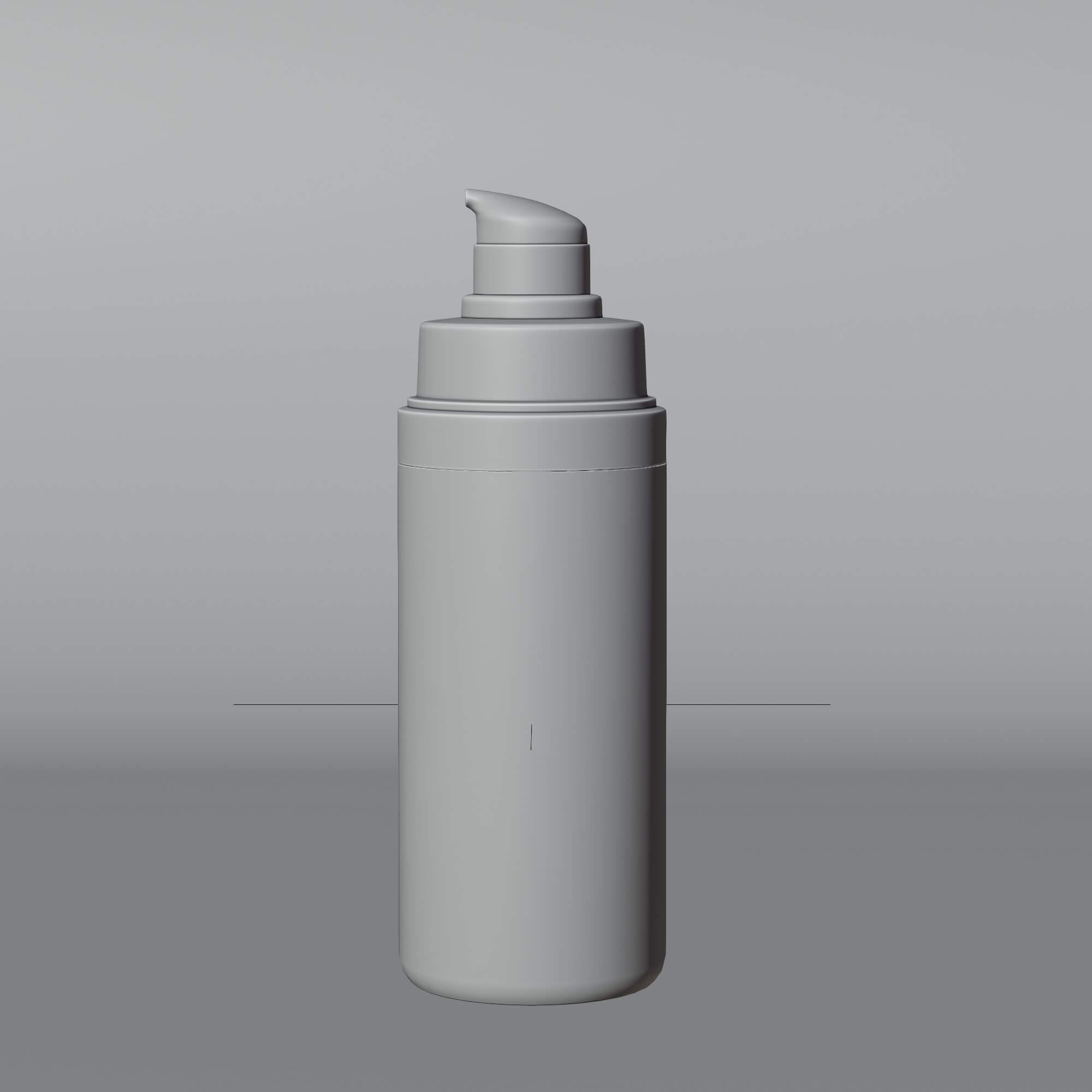 Cosmetic Pump Bottle - 3D Model by crop3d