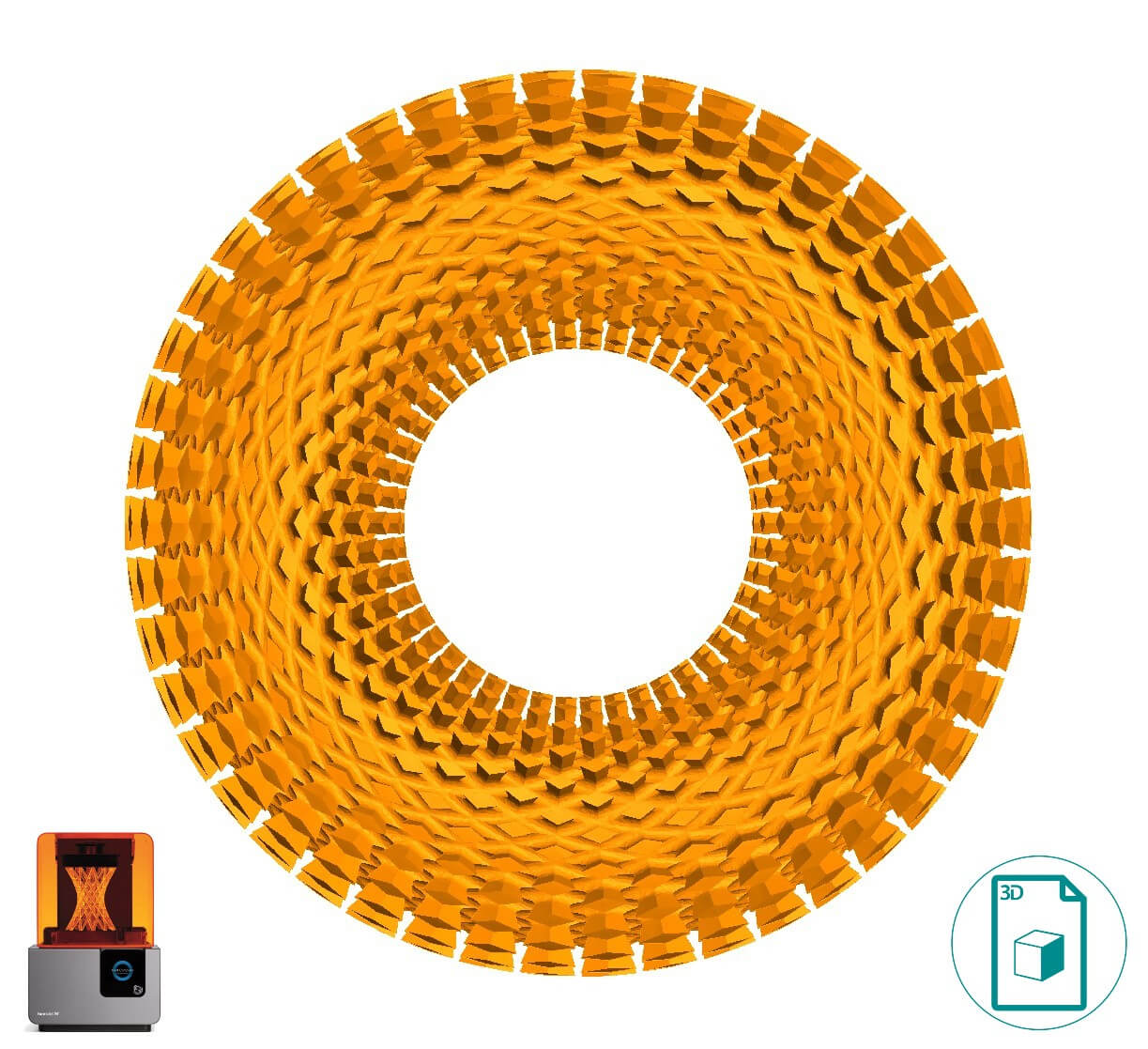 Rodin Coil Torus .Stl 260mm. X 80mm. Diameter Coil 2X24 Turn - 3D Model ...
