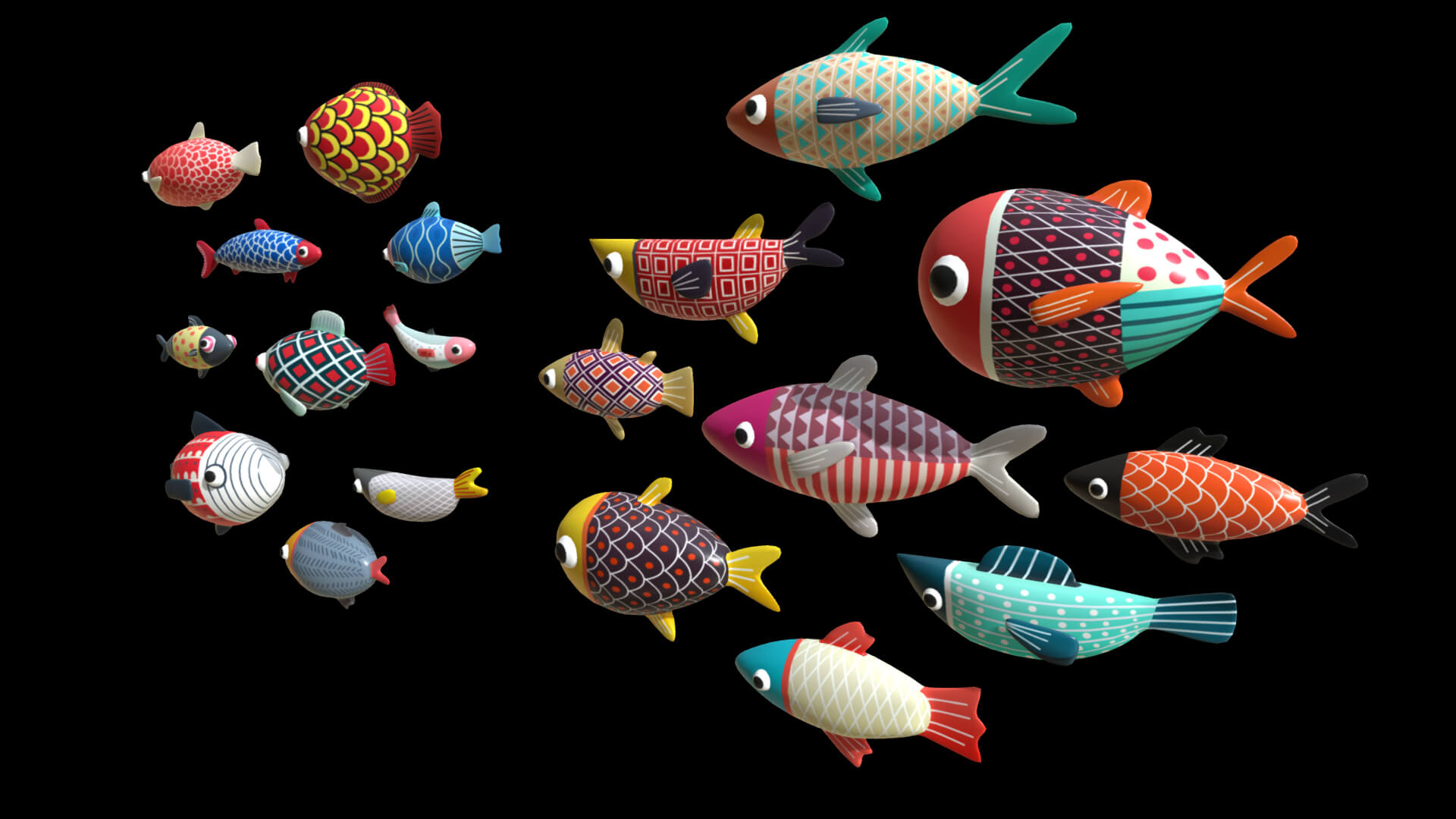 Cartoon Fish - 3D Model by cuongvc