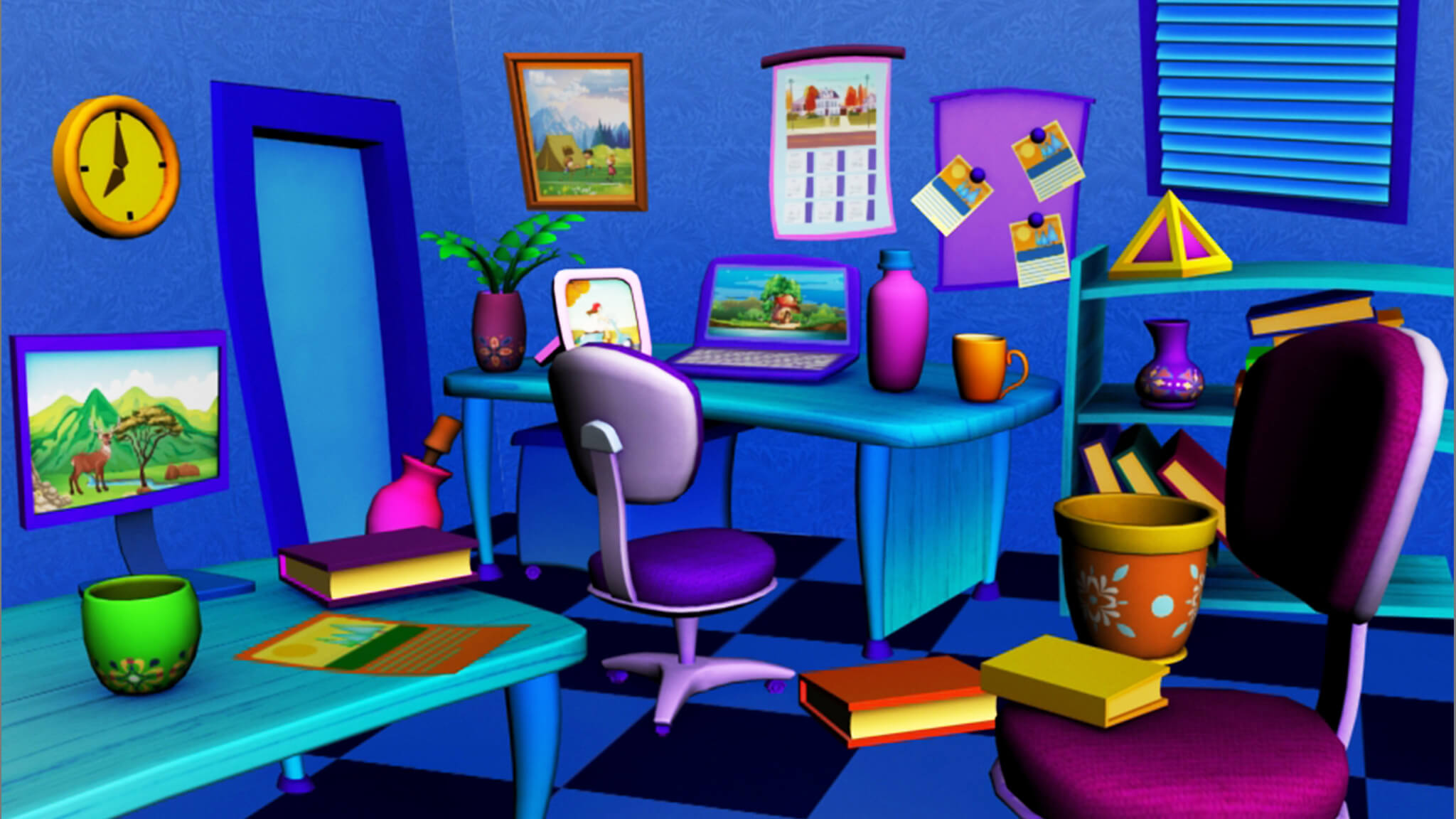 Cartoon Office Pack - 3D Model by cuongvc