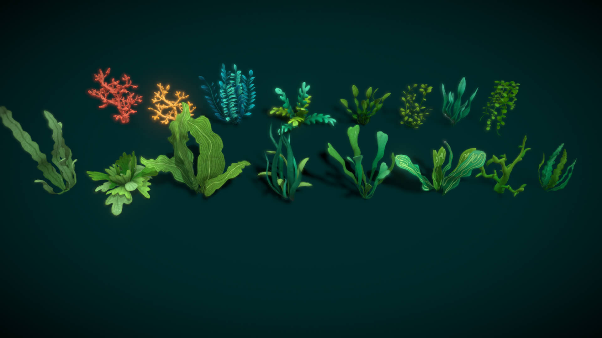 Cartoon Seaweed 10 - 3D Model by cuongvc