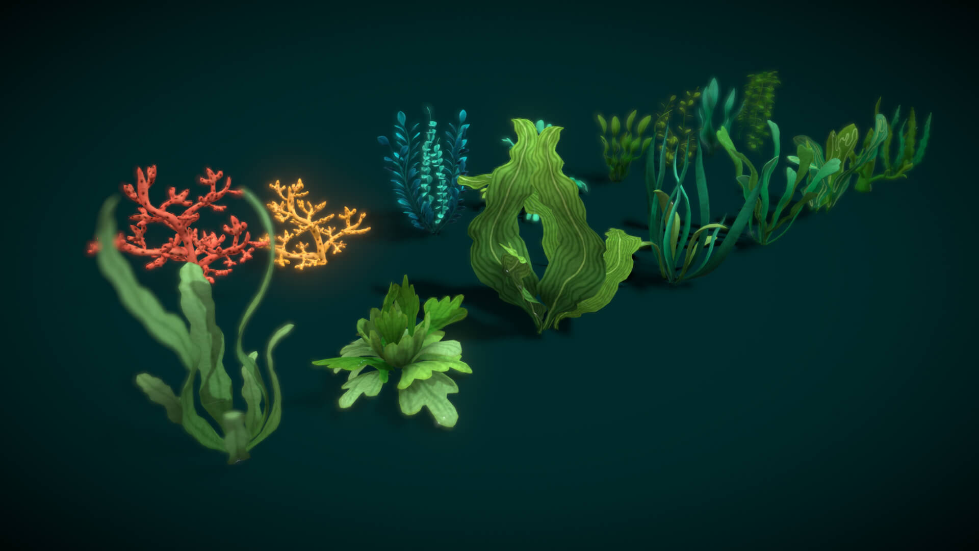 Cartoon Seaweed 10 - 3D Model by cuongvc