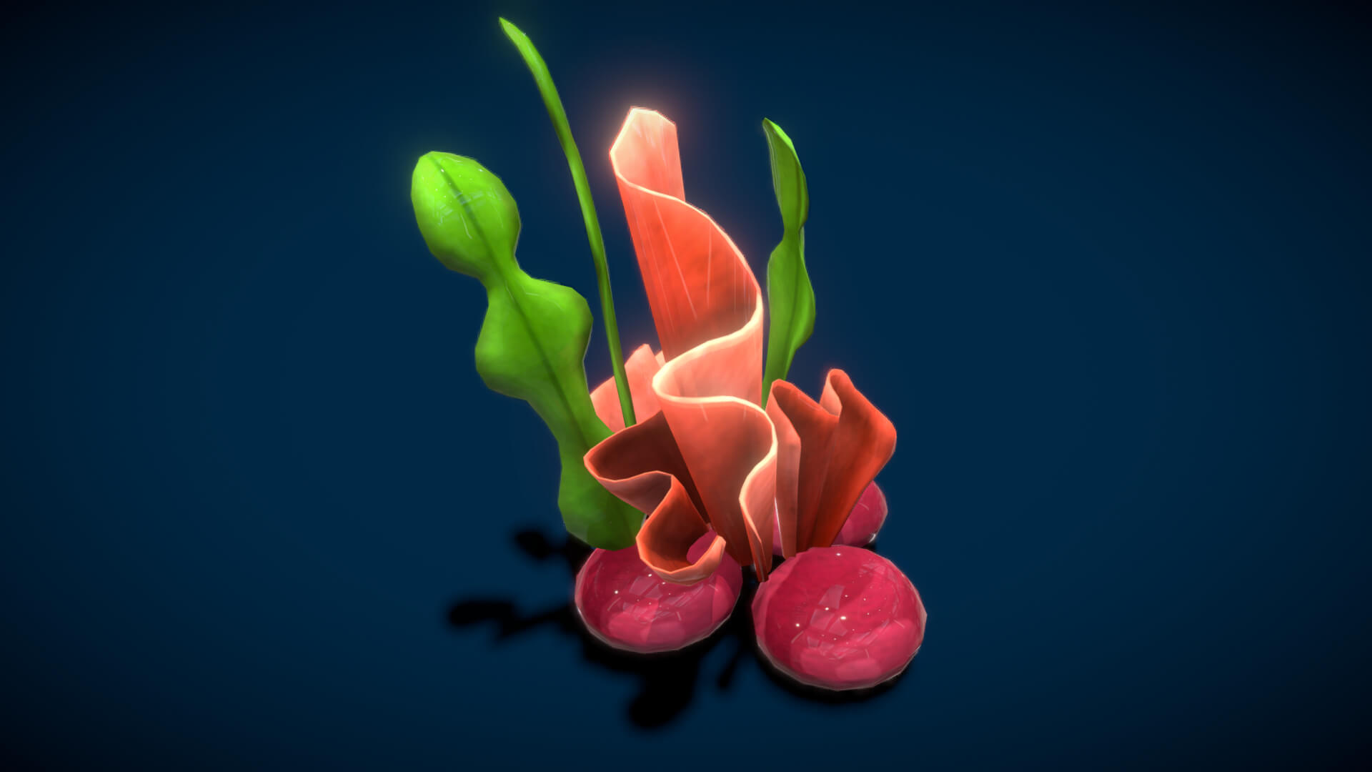 Cartoon Seaweed 4 - 3D Model by cuongvc