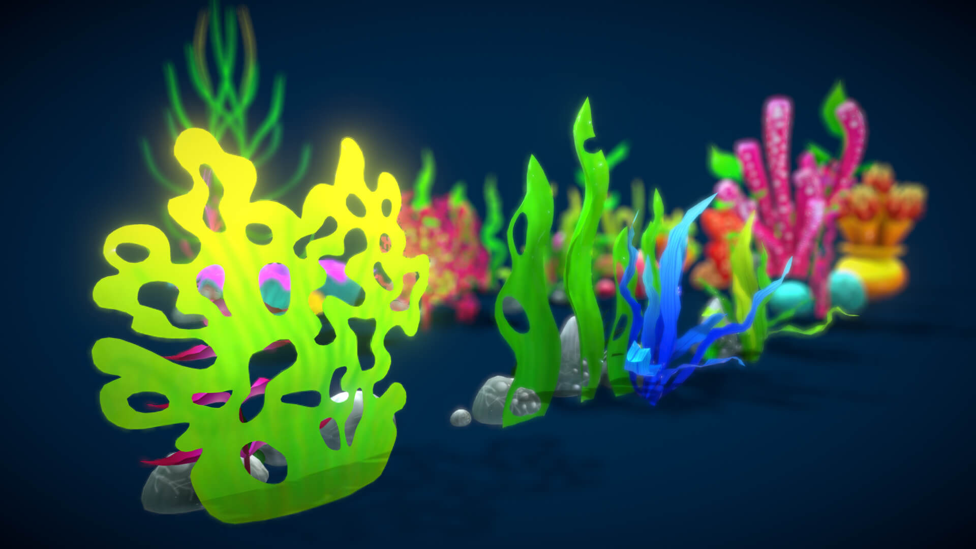 Cartoon Seaweed 7 - 3D Model by cuongvc