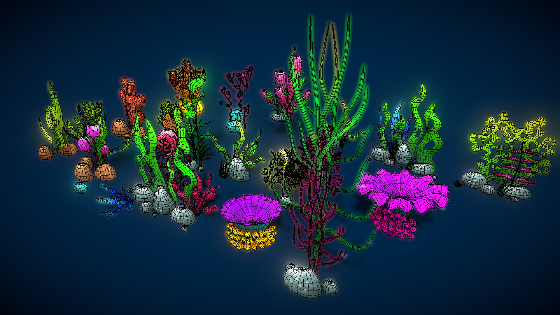 Cartoon Seaweed 7 - 3D Model by cuongvc