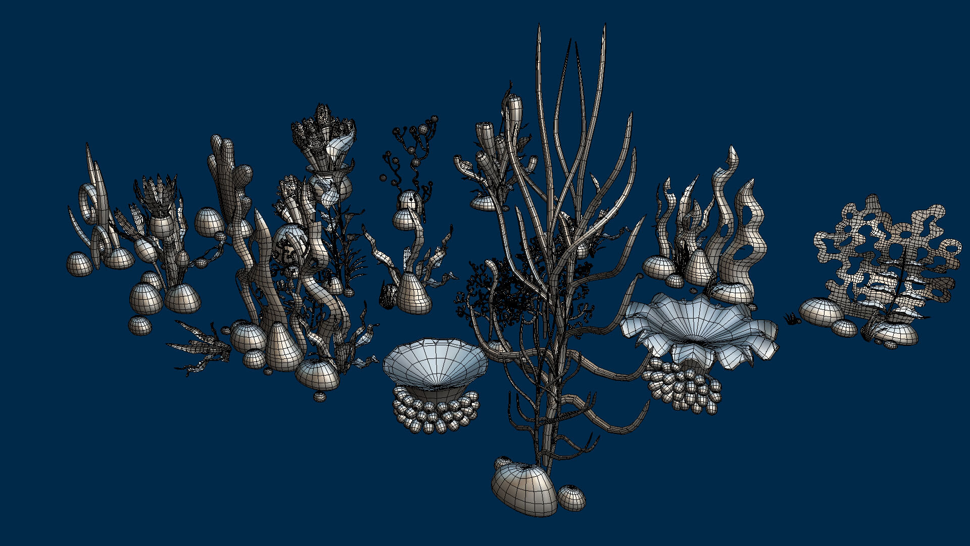 Cartoon Seaweed 7 - 3D Model by cuongvc