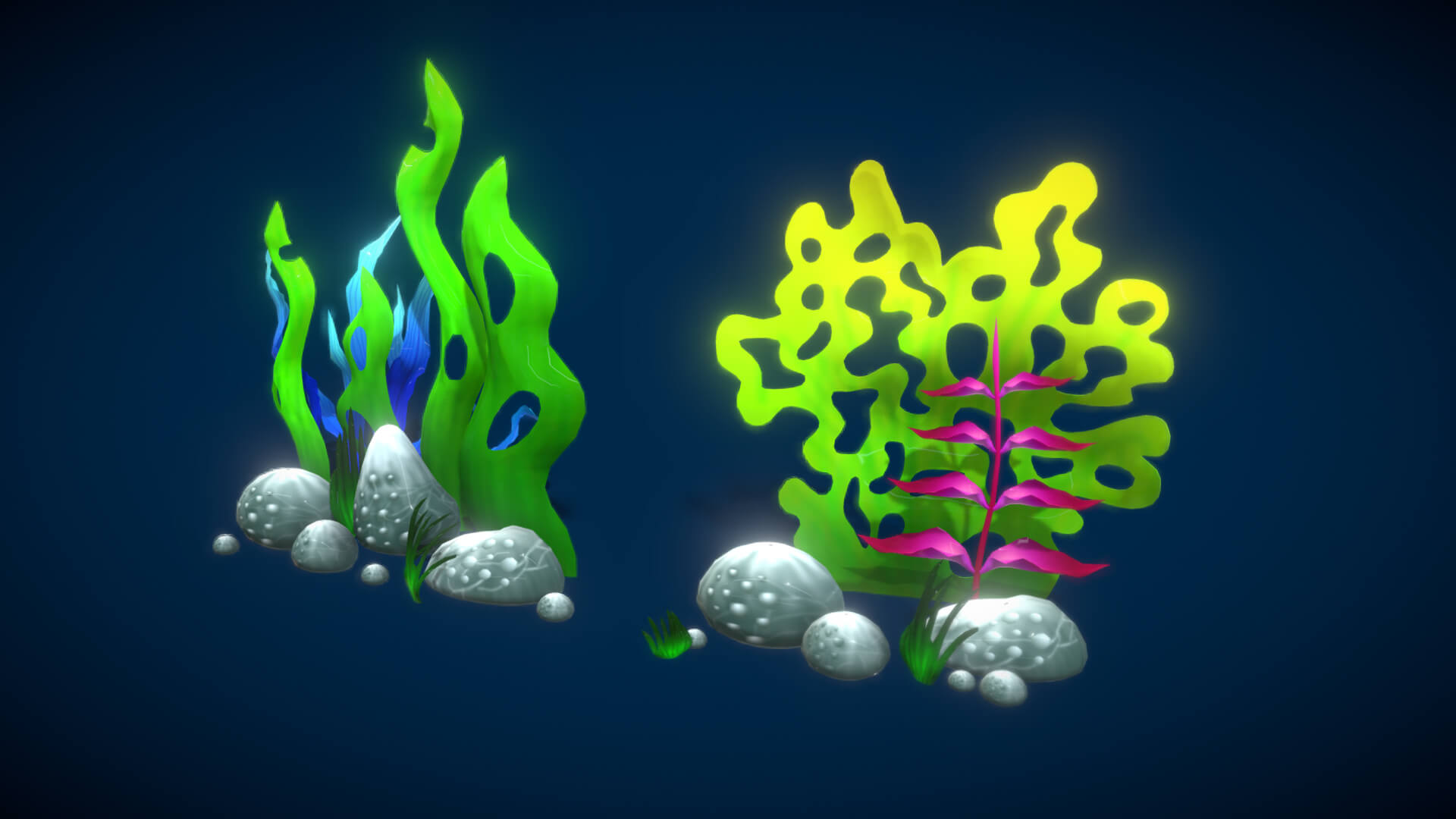 Cartoon Seaweed 7 - 3D Model by cuongvc