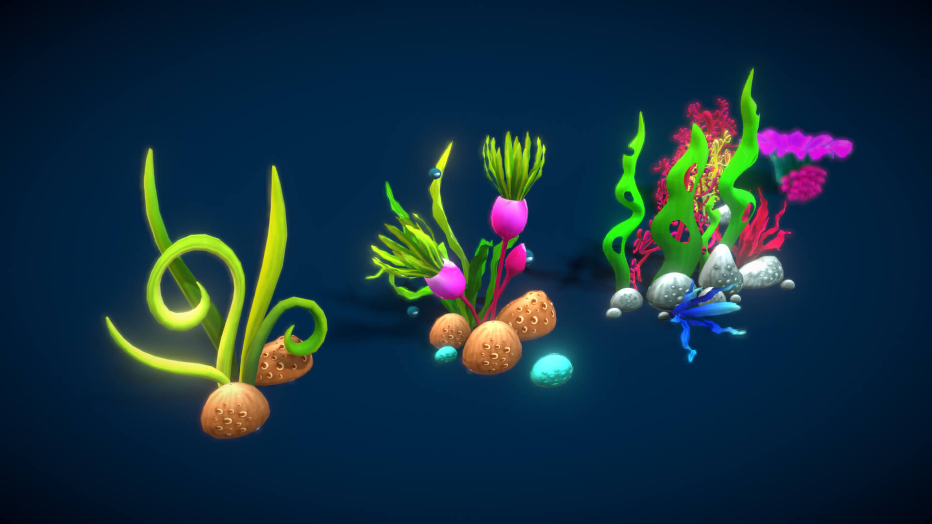 Cartoon Seaweed 7 - 3D Model by cuongvc
