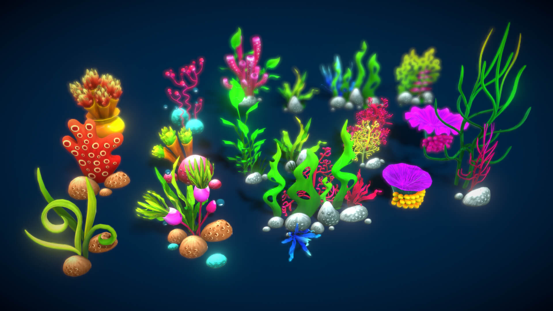 Cartoon Seaweed 7 - 3D Model by cuongvc