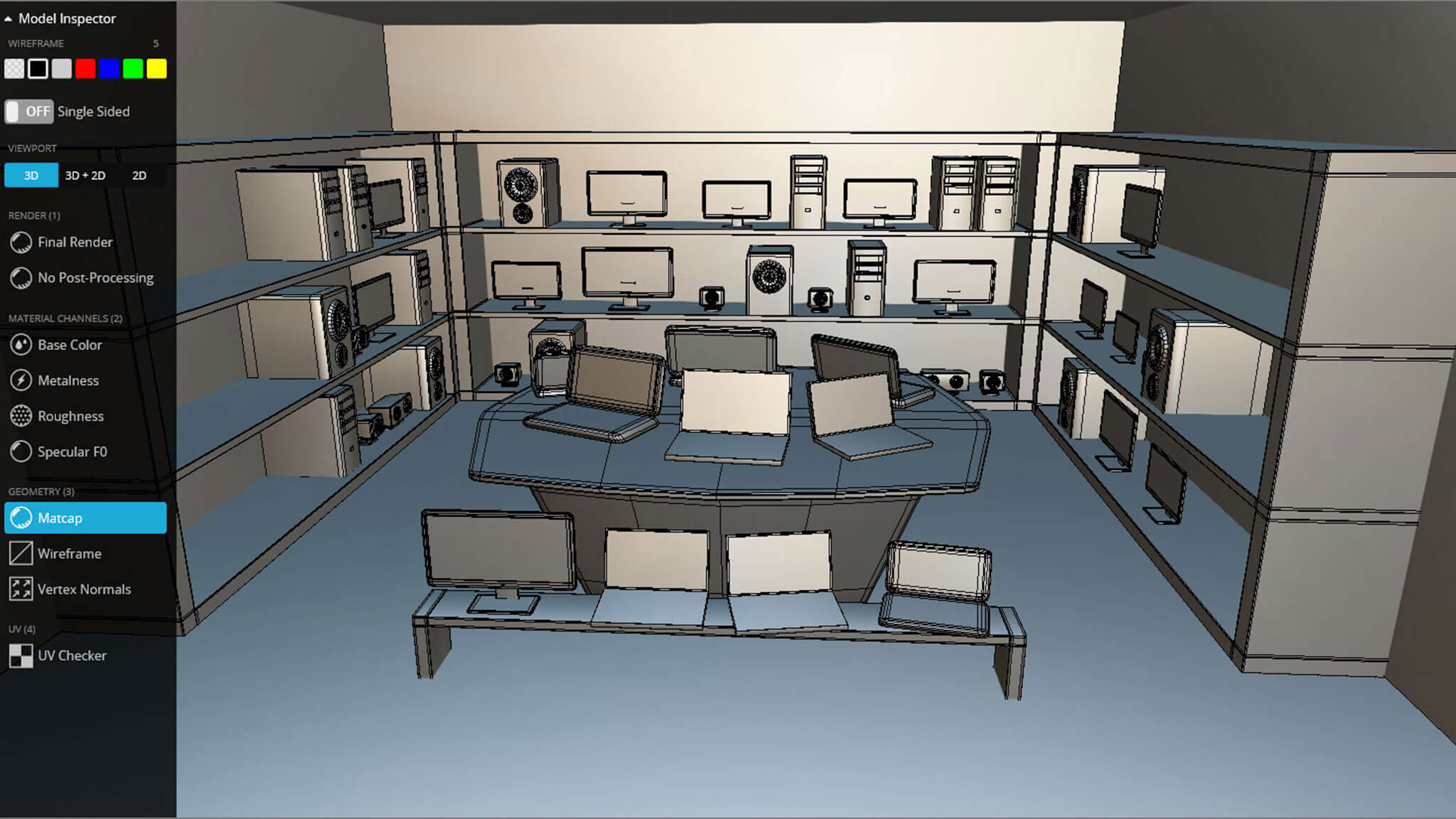 Cartoon Shop Computer - 3D Model by cuongvc