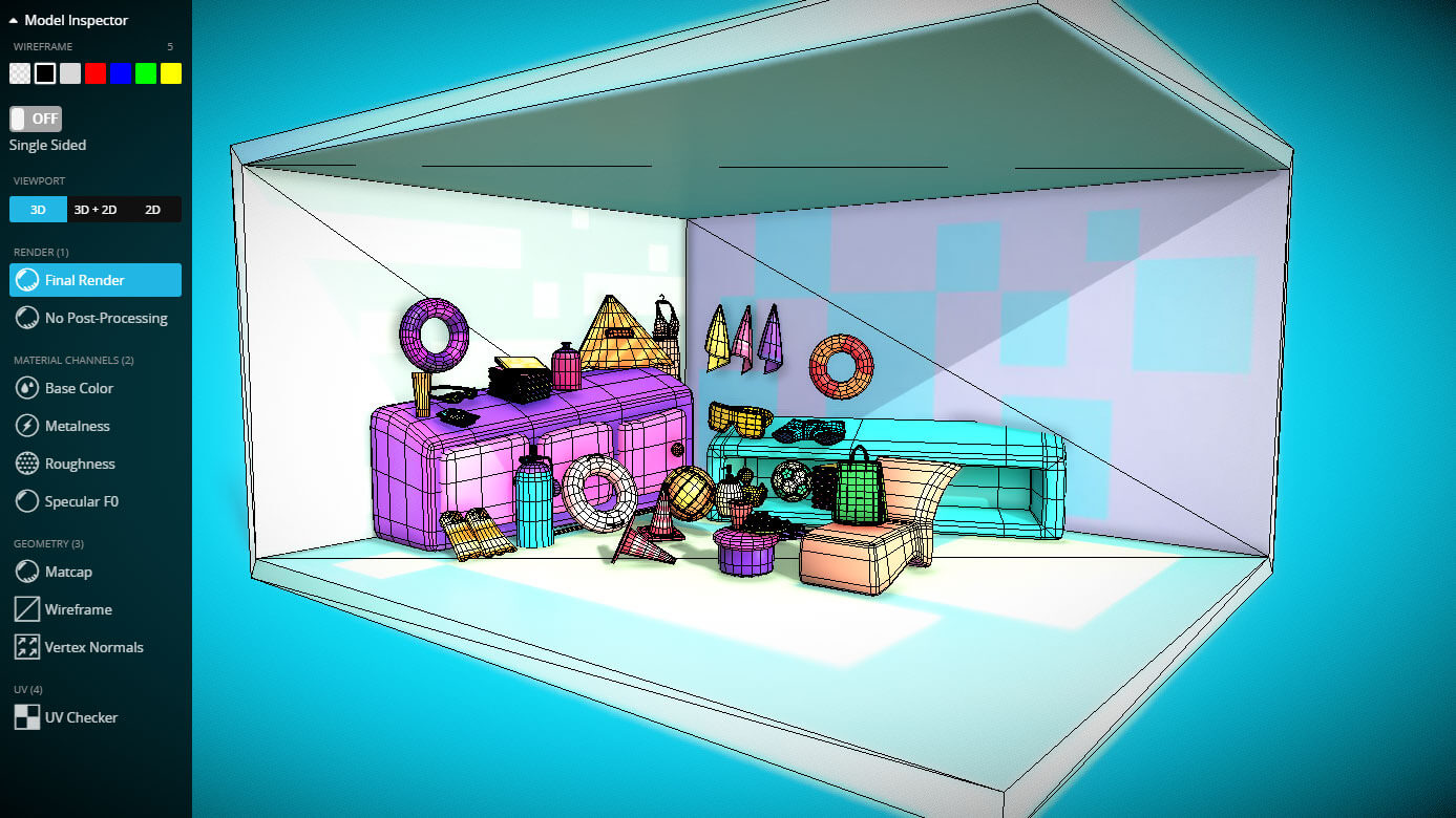 Cartoon Shop Swimming - 3D Model by cuongvc