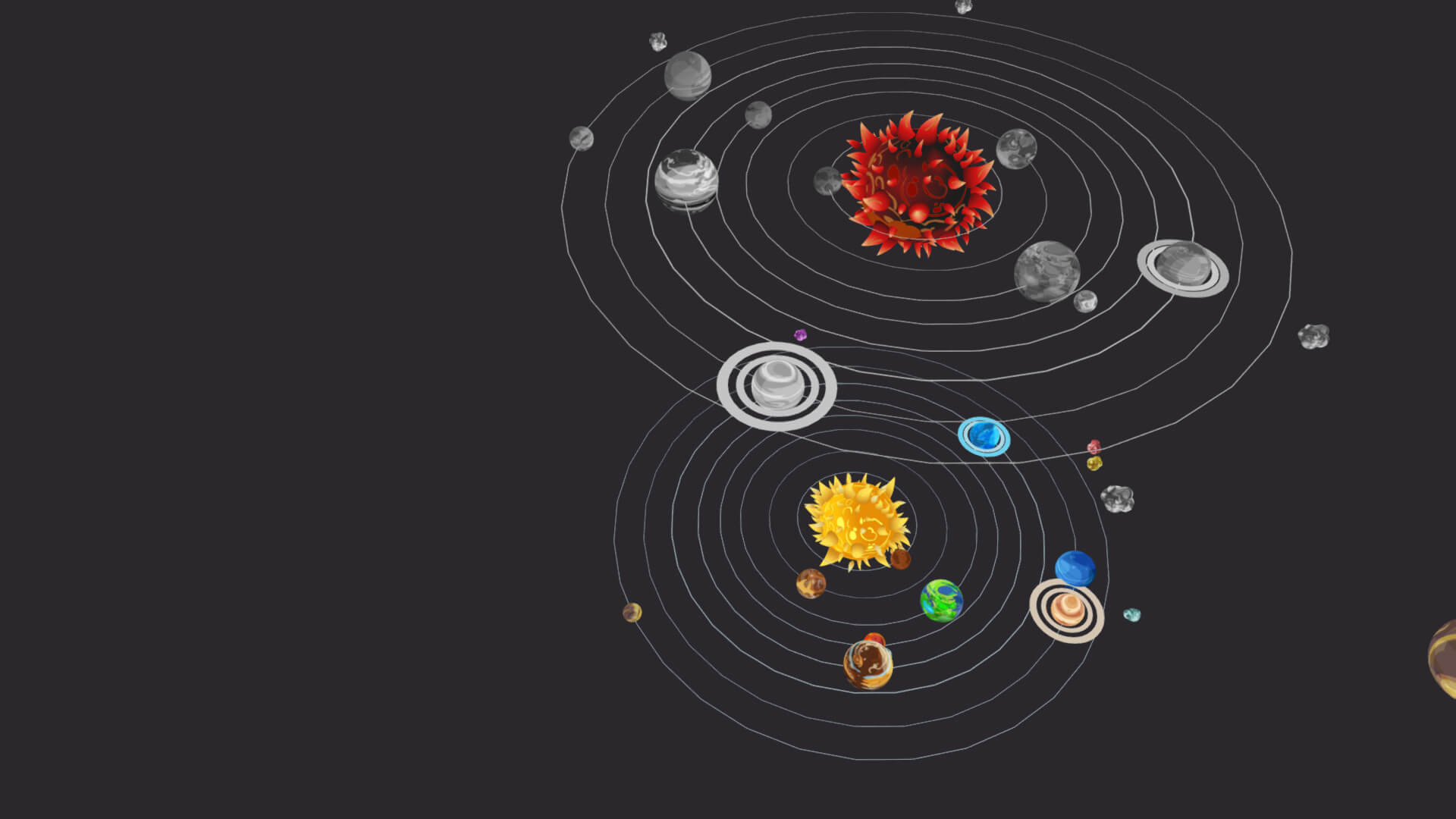Cartoon Solar System - 3D Model by cuongvc