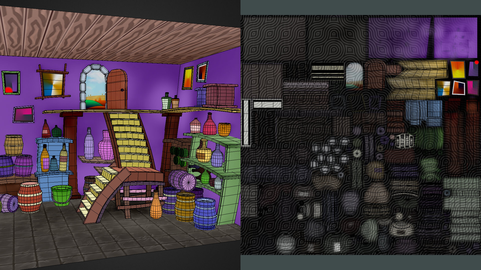 Cartoon Zoom Basement - 3D Model by cuongvc