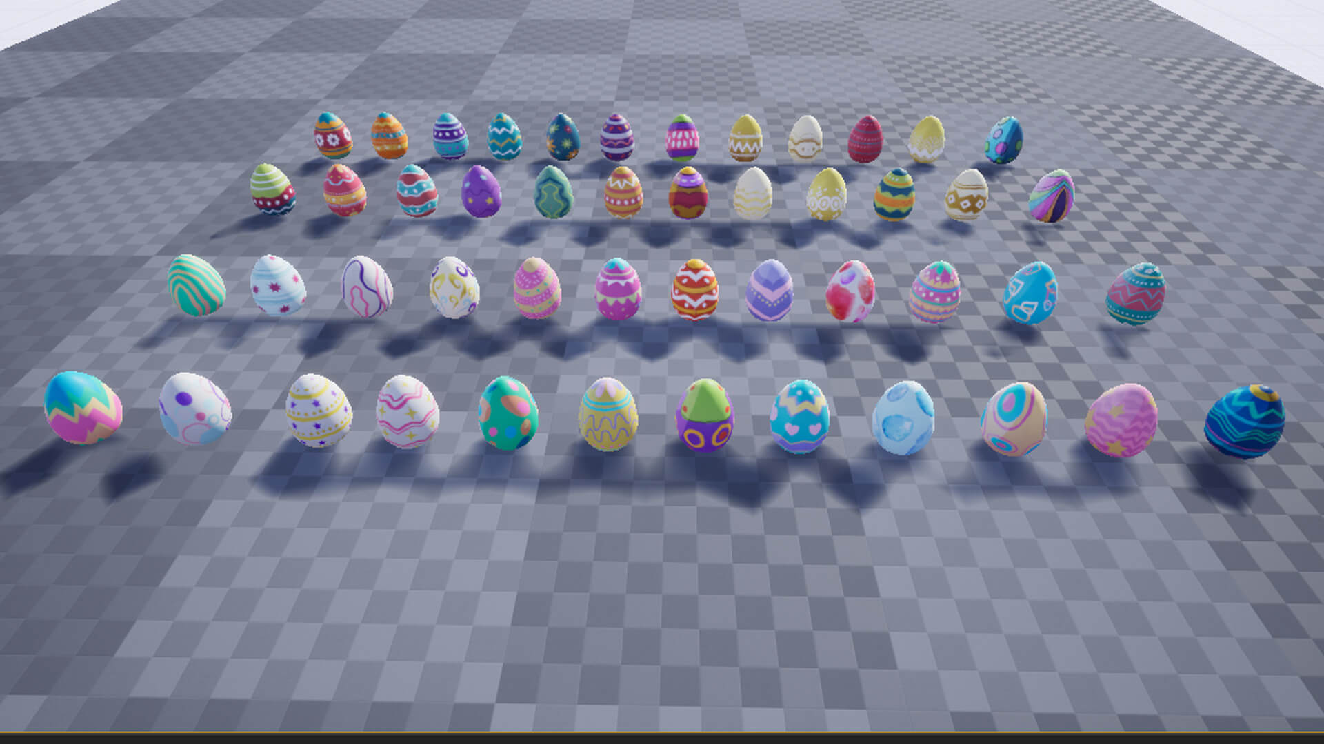 Easter Eggs Collection 1 - 3D Model by cuongvc