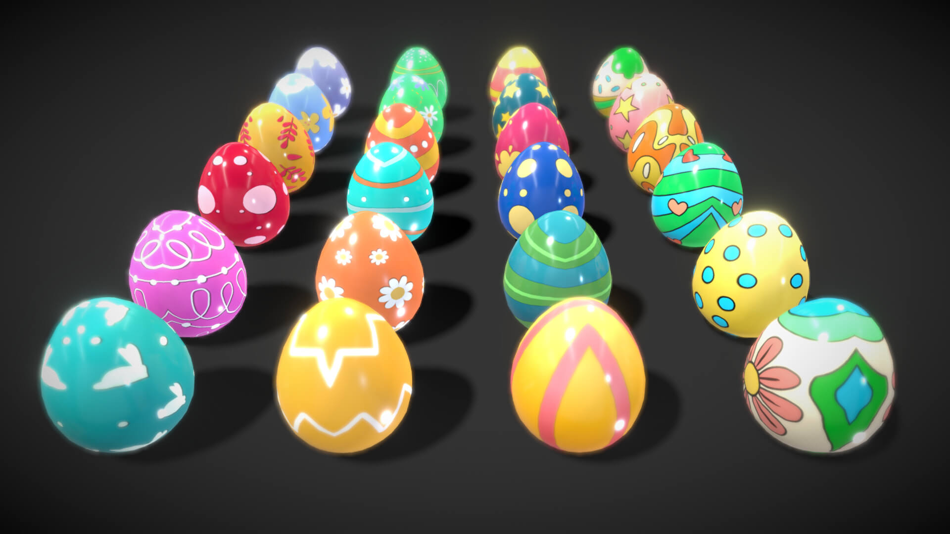 Collections Easter Eggs 5 - 3D Model by cuongvc